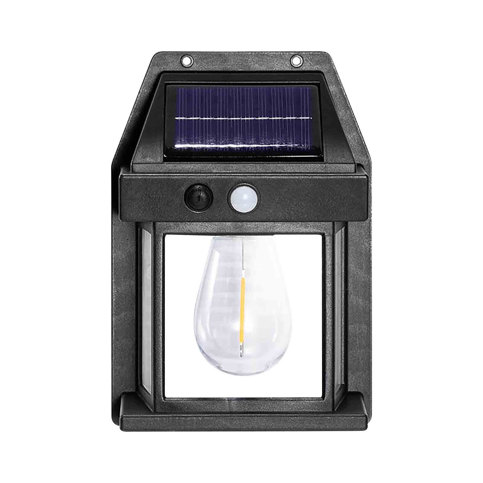 Feledorashia Solar Outdoor Lights - Wireless Installation, Long Battery ...