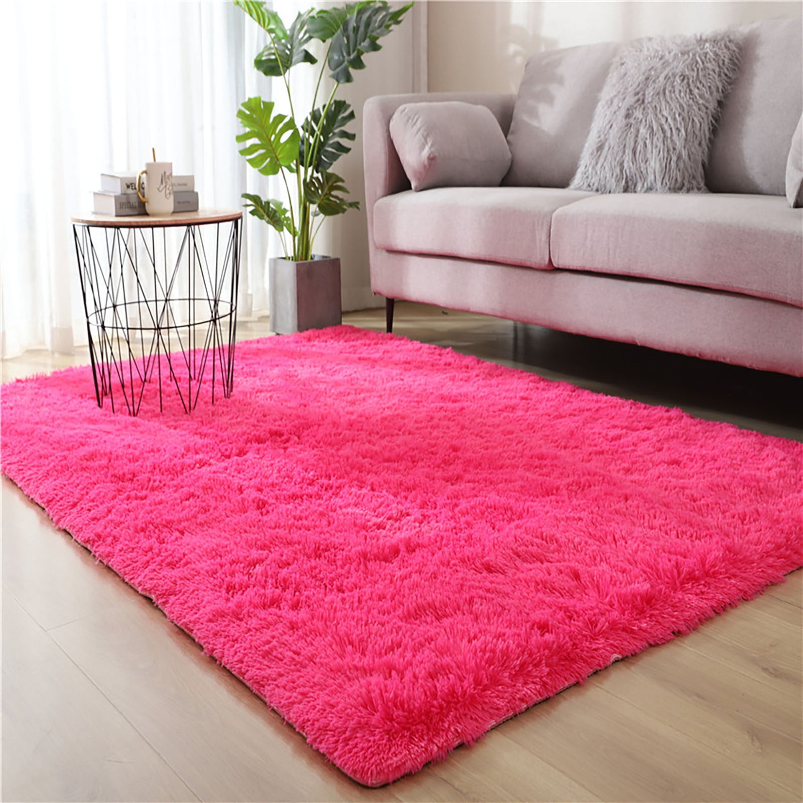 Feledorashia Ultra Soft Fluffy Area Rugs for Living Room Bedroom Modern ...