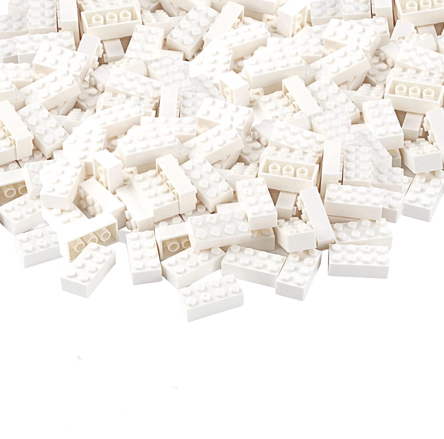 320 Pieces 2x4 White Bricks Parts Classic Building Blocks Creative Play ...