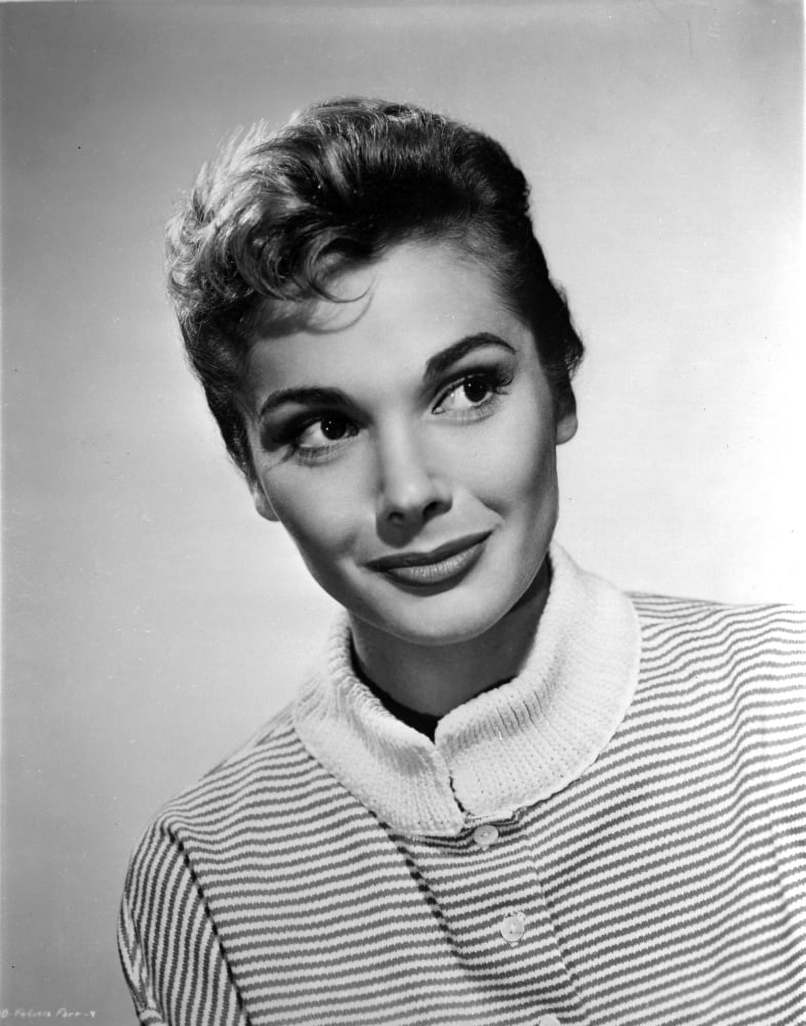 Felicia Farr smiling in Striped Turtle Neck Shirt Photo Print (8 x 10 ...