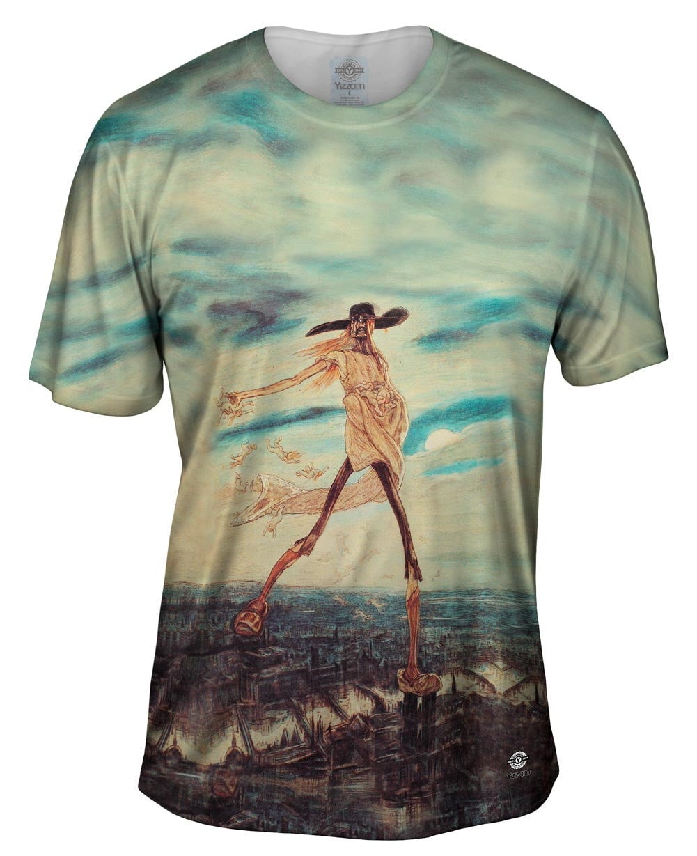 Felicien Rops - The Satanic Satan Sowing Tares 1882 Mens T-Shirt All ...