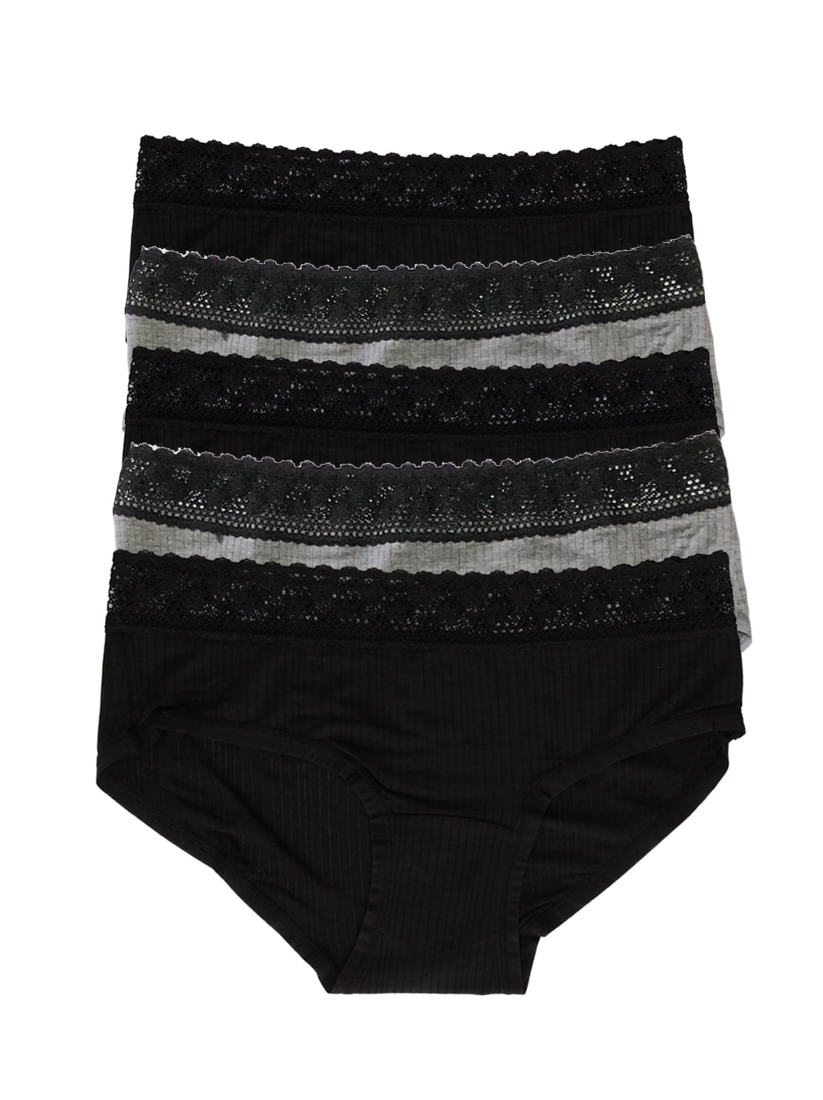 Felina | Aubrie Cheeky Boyleg | Panty | 5-Pack | Low Rise | Lace (Black ...