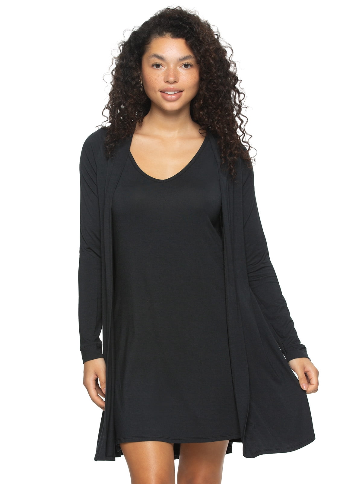 Felina | Modal Tank Chemise & Wrap | V-Neckline | 2 Piece Set ...