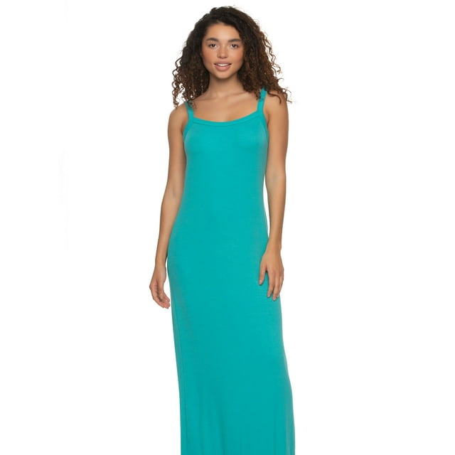 Felina | Primavera Soft Rib Lounge Dress (Baltic, Large) - Walmart.com