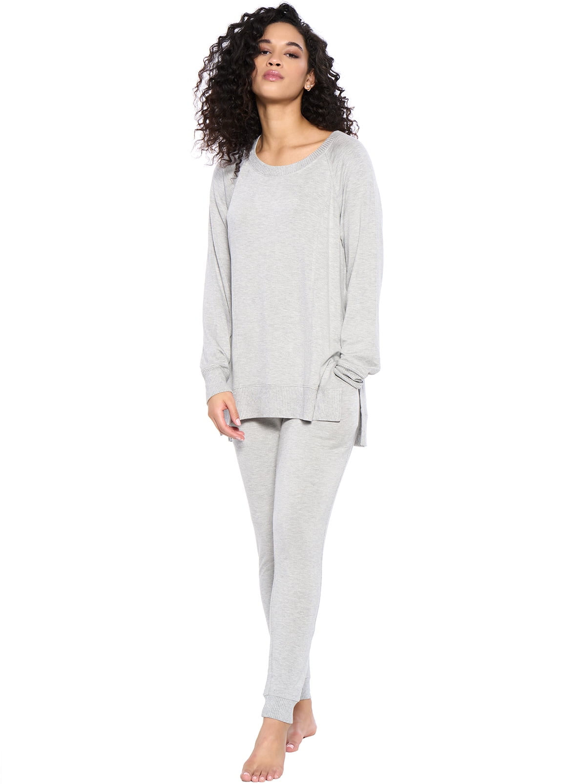 Felina | Sequoia Lounge Set (Heather Gray, Large) - Walmart.com
