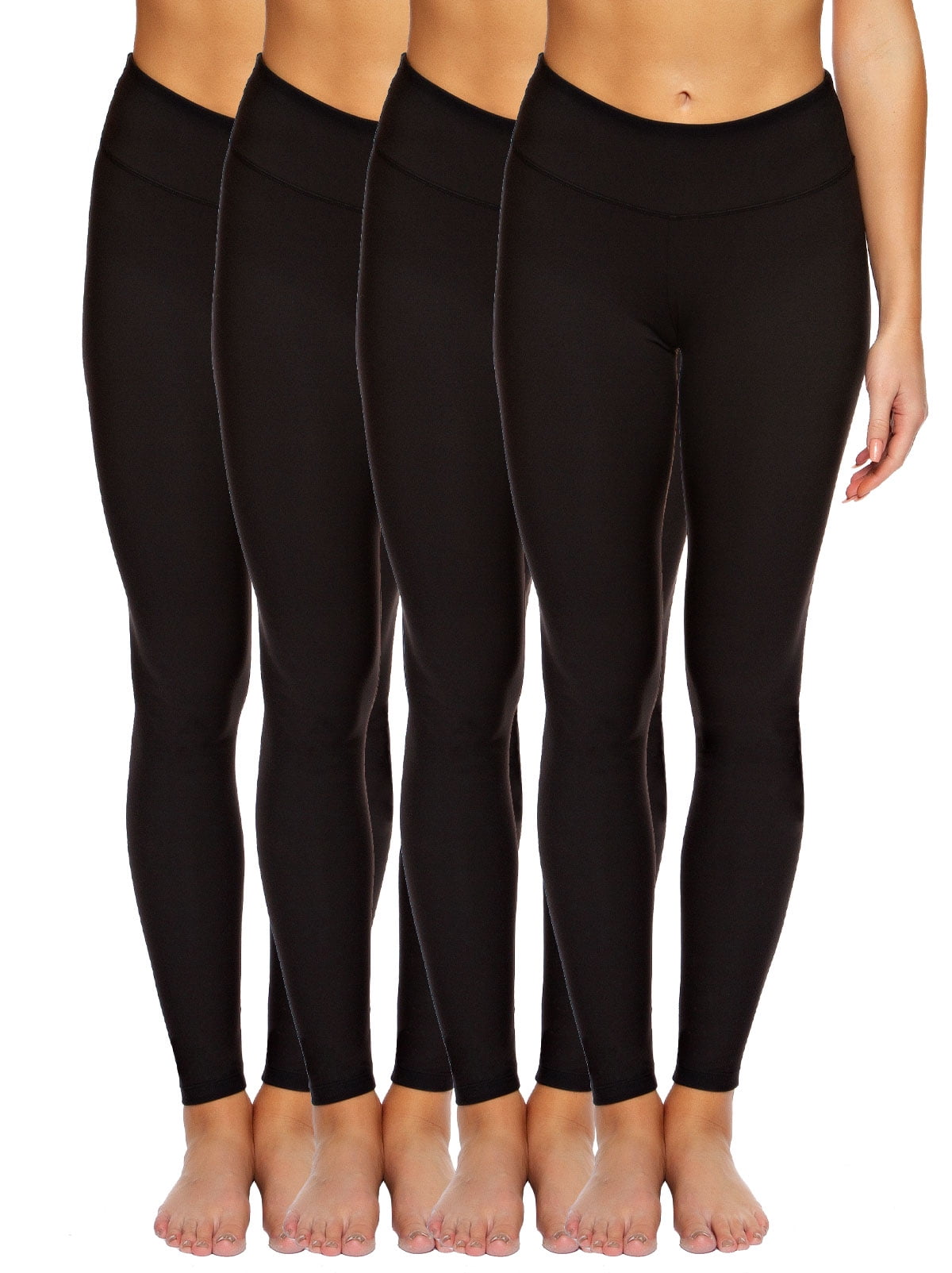 Felina | Sueded Athleisure Performance Legging w/ Slimming Waist 4-Pack ...