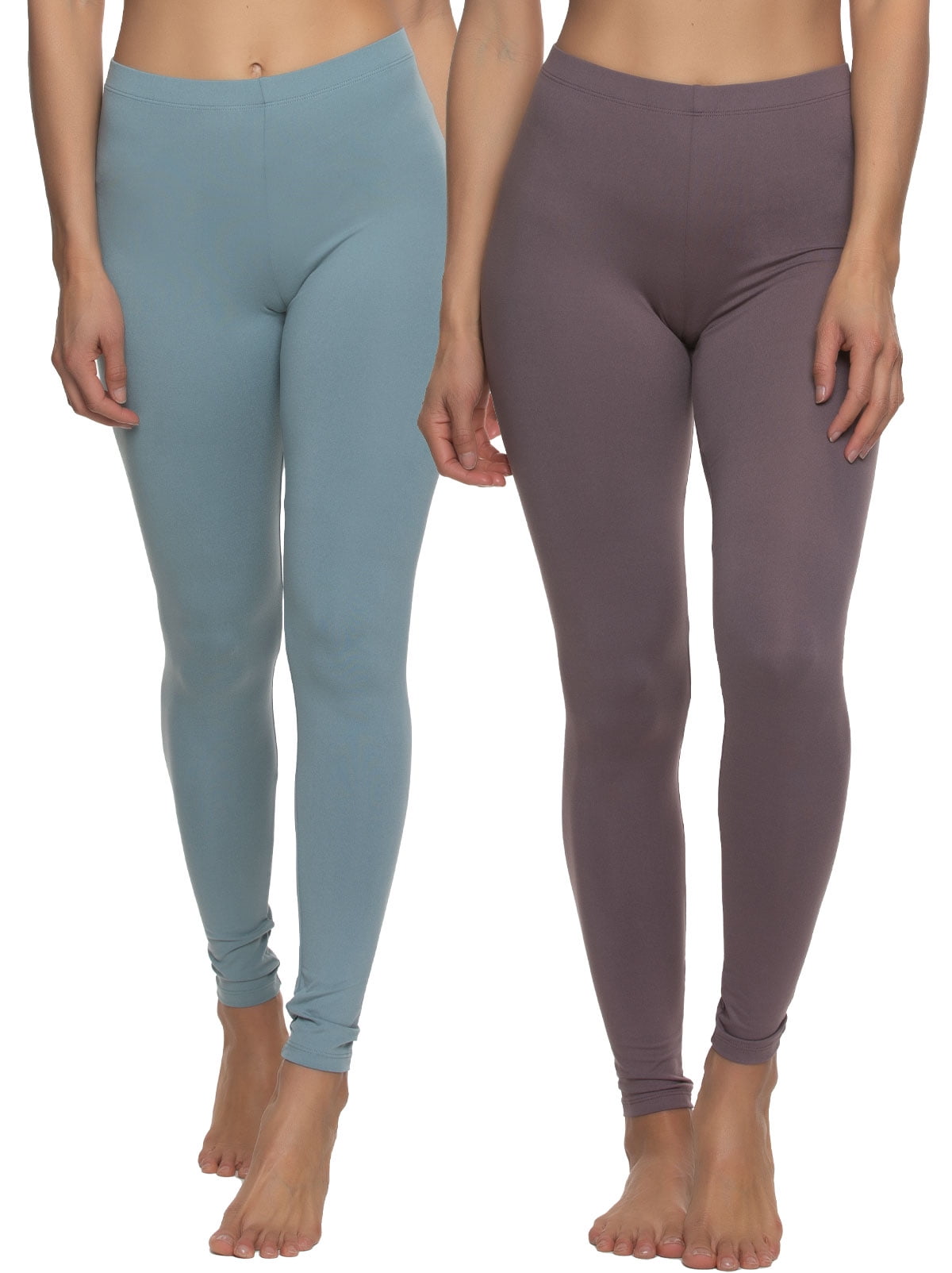 Felina Velvety Super Soft Lightweight Leggings 2-Pack - For Women ...