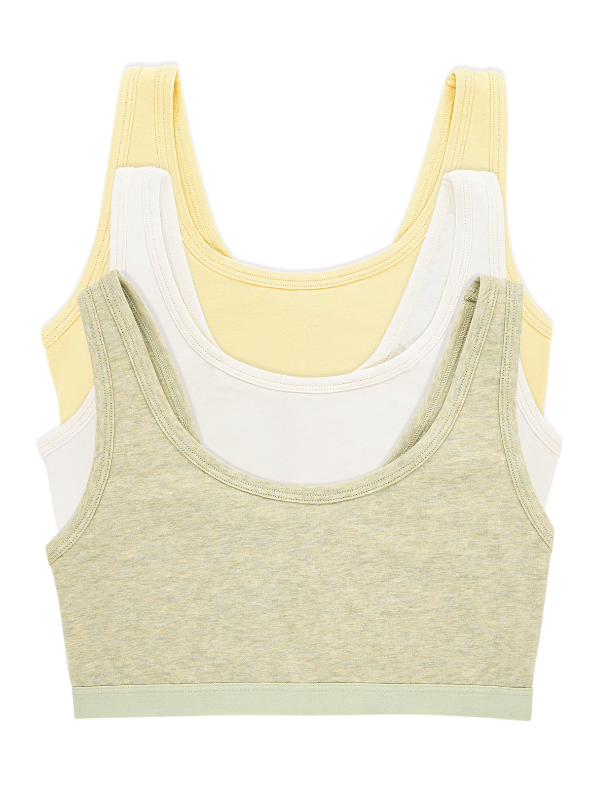Felina Women's Organic Cotton Bralette 3 Pack | Super Soft & From Plant ...
