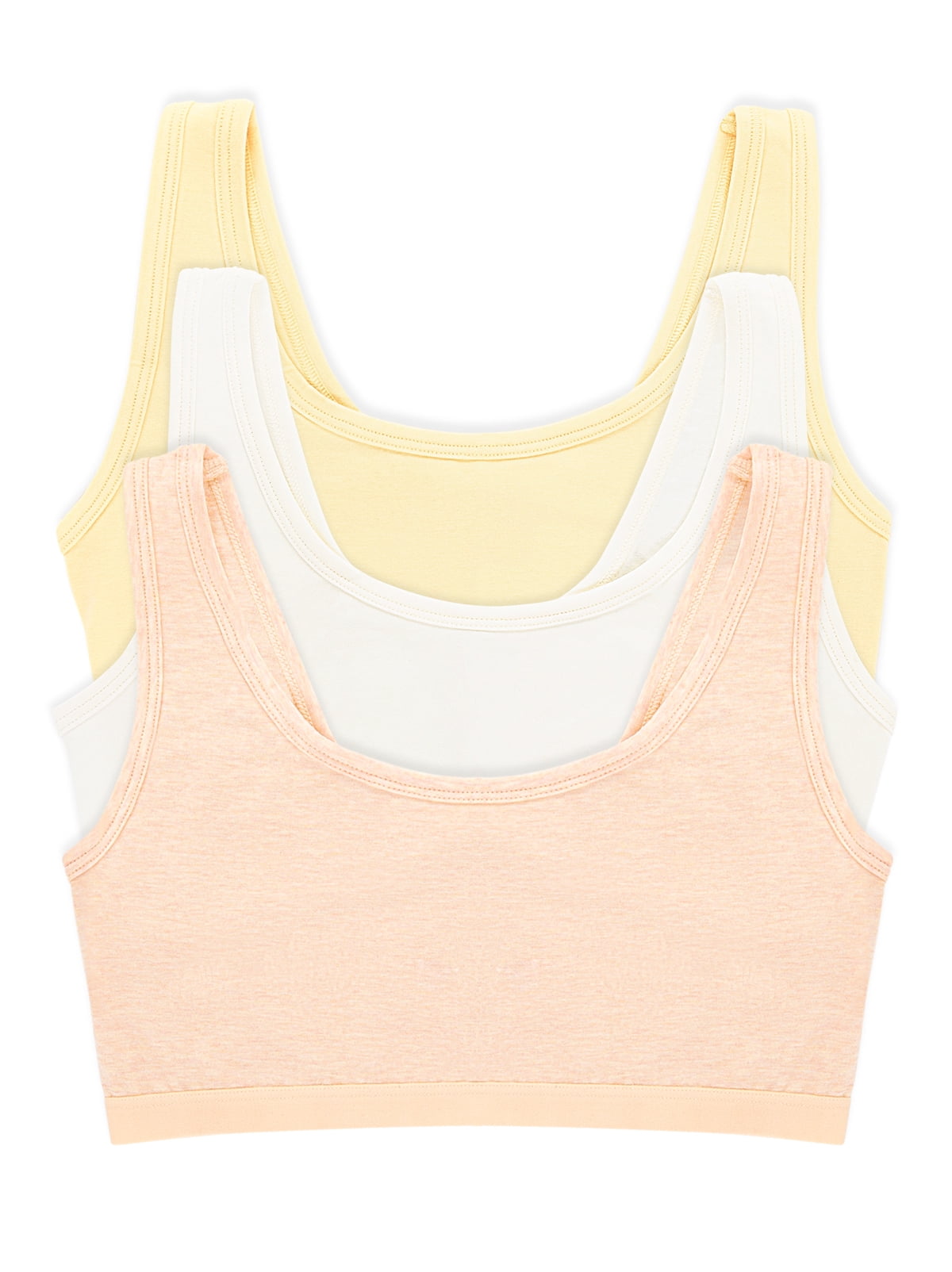 Felina Women's Organic Cotton Bralette 3 Pack | Super Soft & From Plant ...