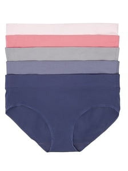 Felina Women's Pima Cotton Hipster Panty 5-Pack, Italian Garden, X ...