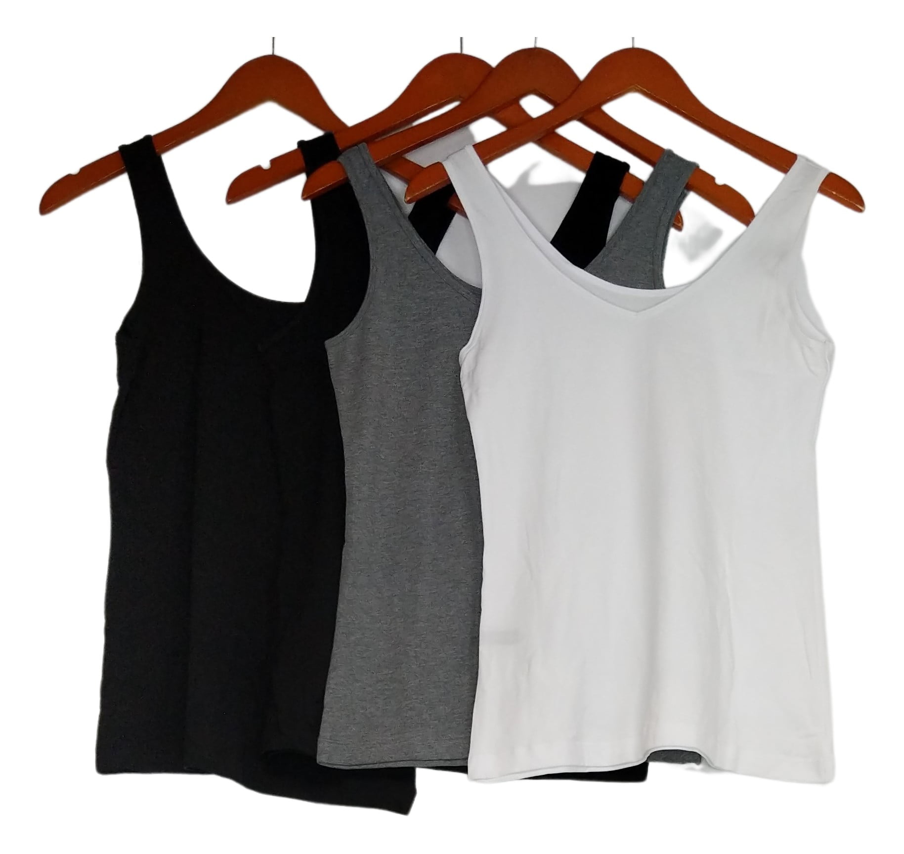 Felina Women's Layering Reversible Scoop Neck Tank Top, 4 Pack ...