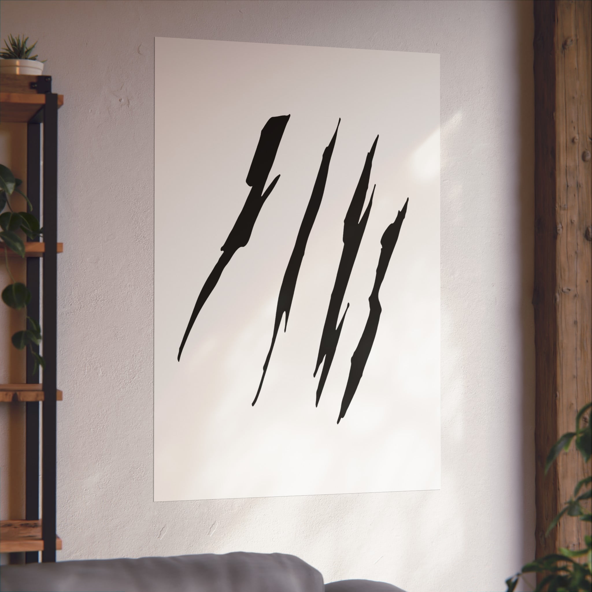 Effete Feline Claw Marks Scratch Fine Art Posters - Walmart.com