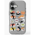 Feline Fishy Sushi Cat Art Phone Case for iPhone 11 12 13 14 15 16 17 ...