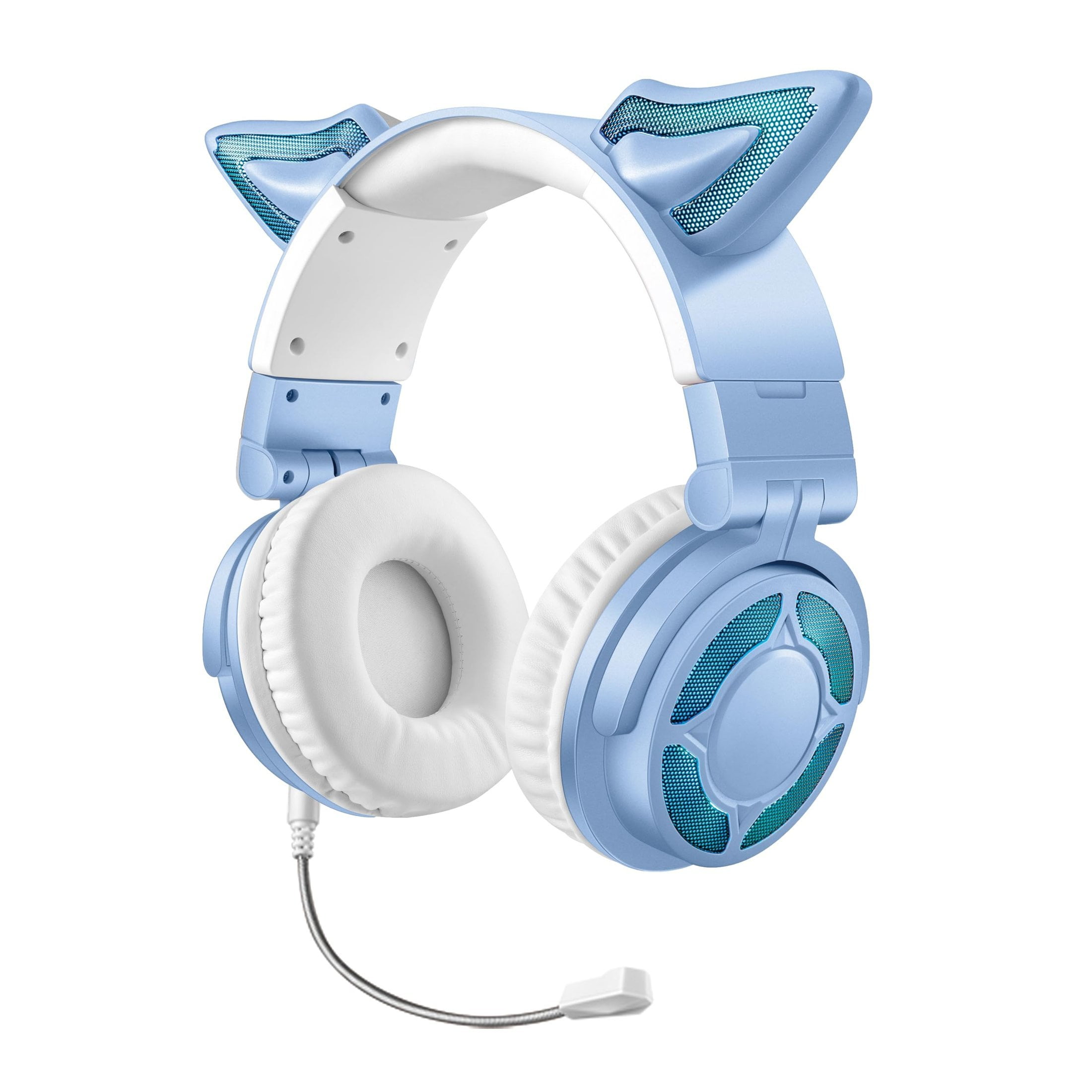 Feline SoundWave RGB Cat Ear Bluetooth Headphones with Mic Control ...