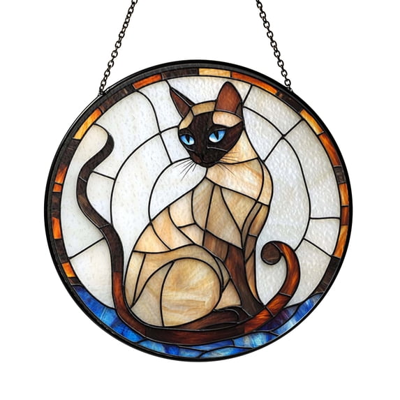 Feline Window Decor – Faux Stained Glass Suncatcher - Walmart.com