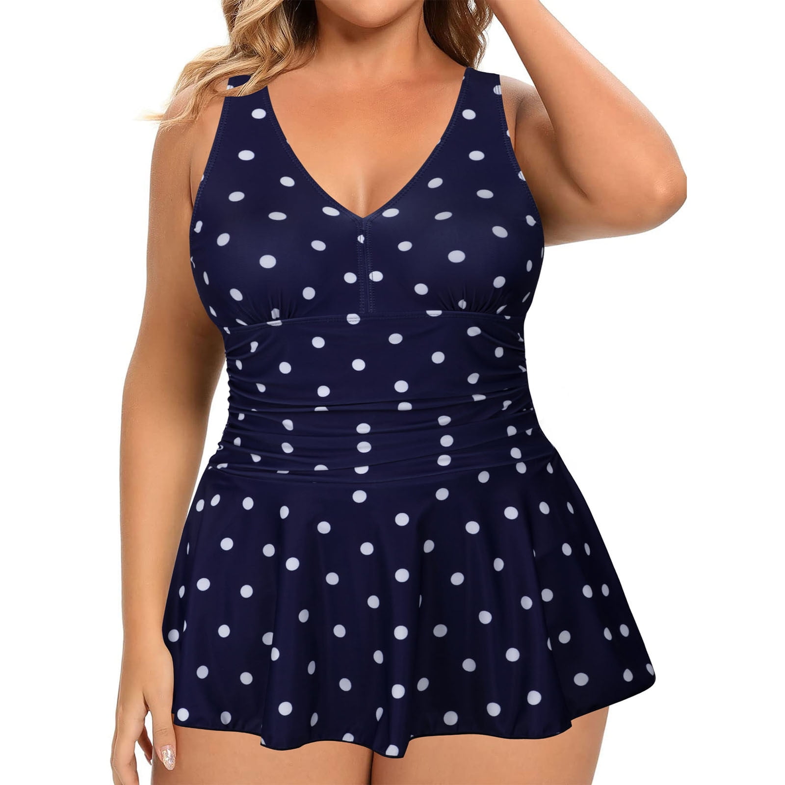 Felirenzacia Big and Tall Women's Plus Size Swim Dress, Disty One Piece ...