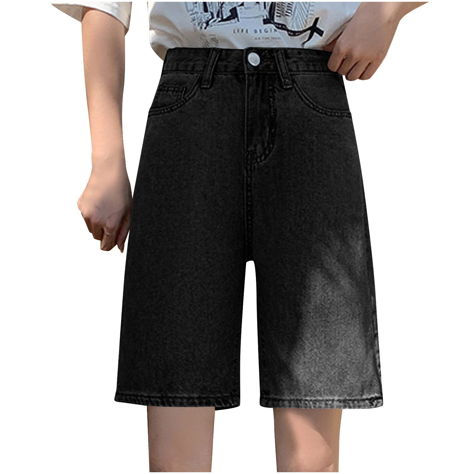 Felirenzacia No Boundaries Women's Plus Size Knee Length Y2k Baggy ...