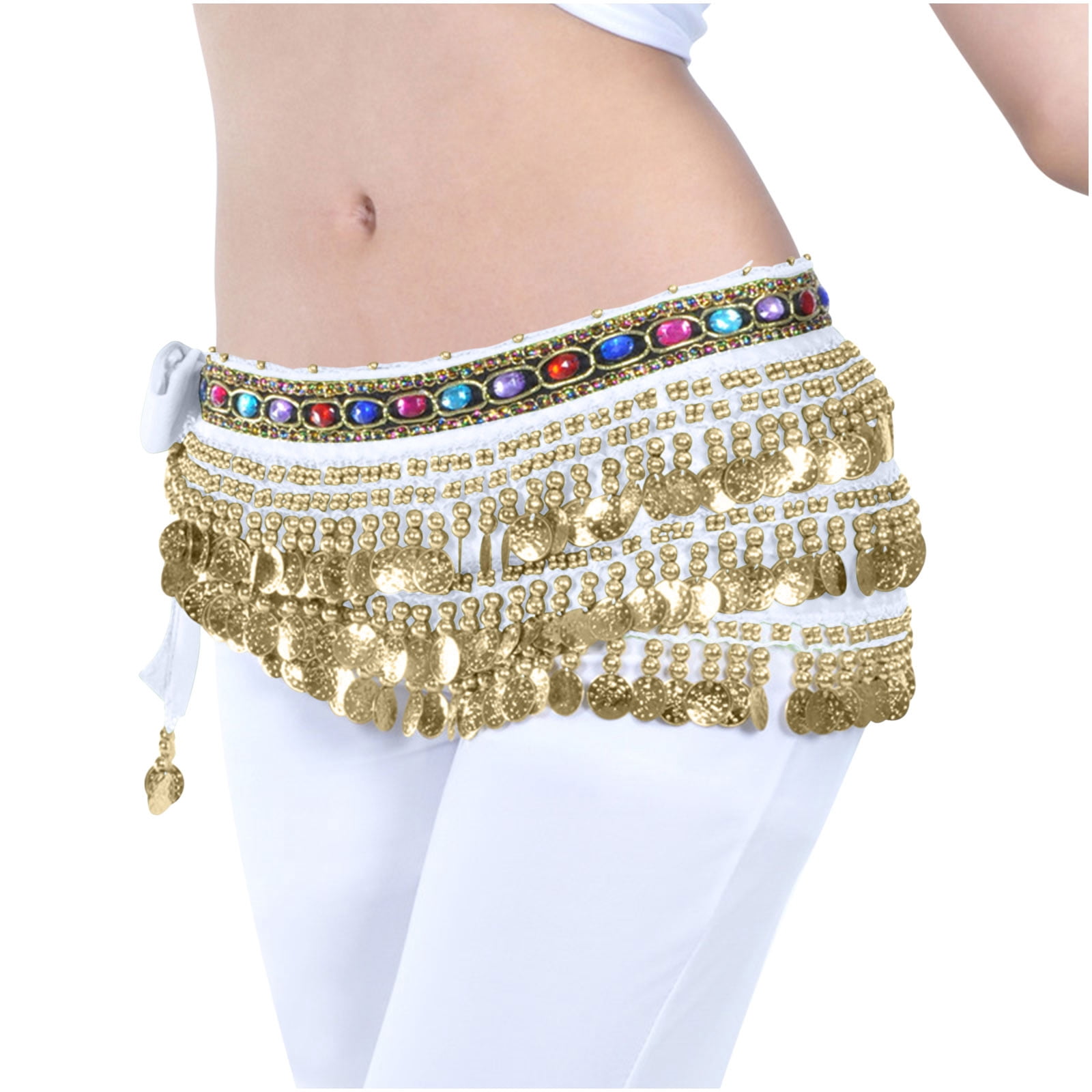 Felirenzacia Hip Scarf for Belly Dancing, Women's Belly Dance Scarf ...