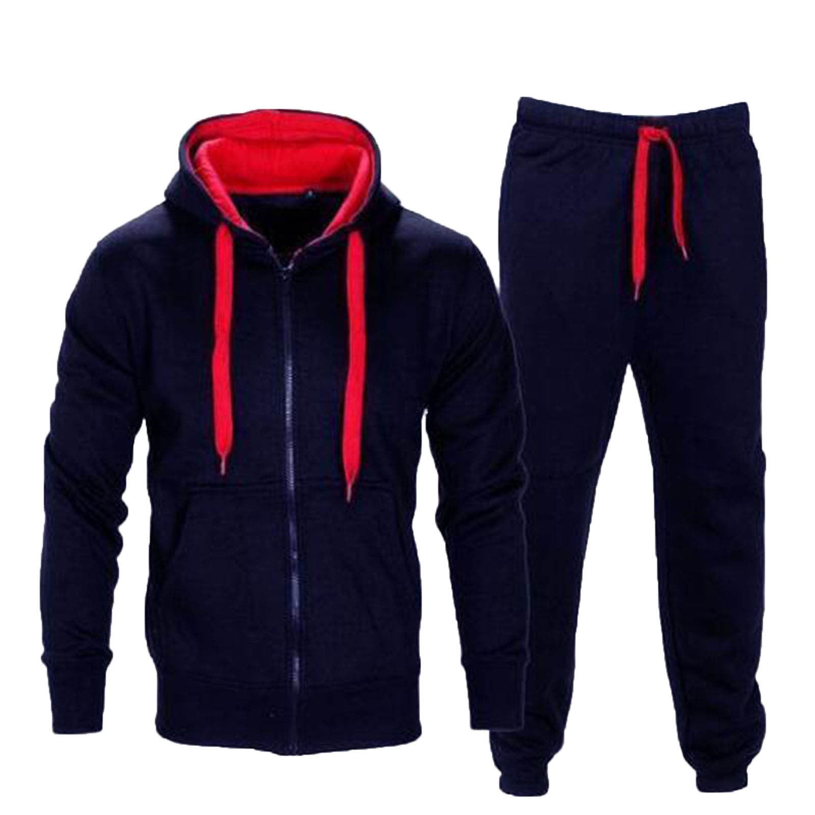 Felirenzacia Men's Casual Athletic Tracksuit Long Sleeve Sweatsuit Set ...