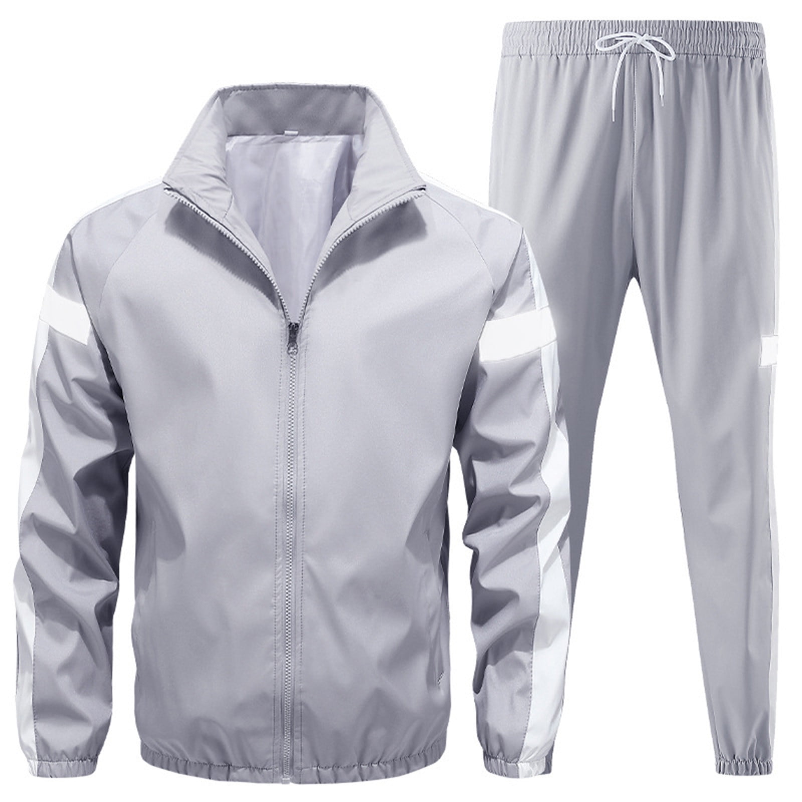 Felirenzacia Men's Hooded Athletic Tracksuit Casual 2 Pieces Suits ...