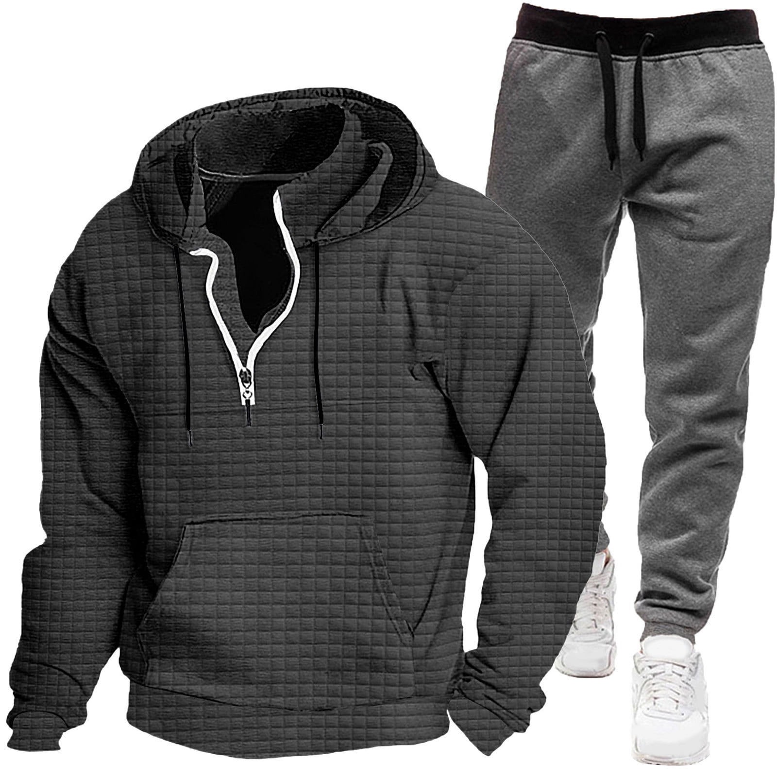 Felirenzacia Men's Tracksuits 2 Piece Outfits Sweatsuits for Men Long ...