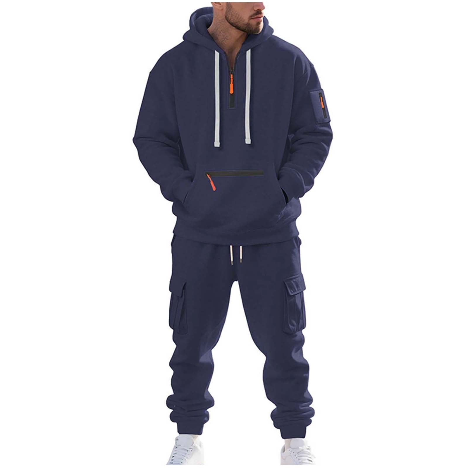Felirenzacia Sweat suits men Tracksuits 2 Piece sets Athletic Jogging ...