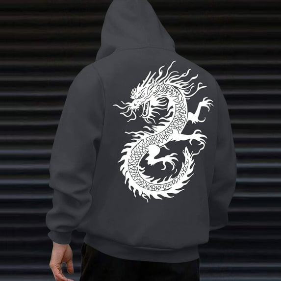 Felirenzacia Unisex Graphic Hoodie for Women Men, Plus Size Dragon ...