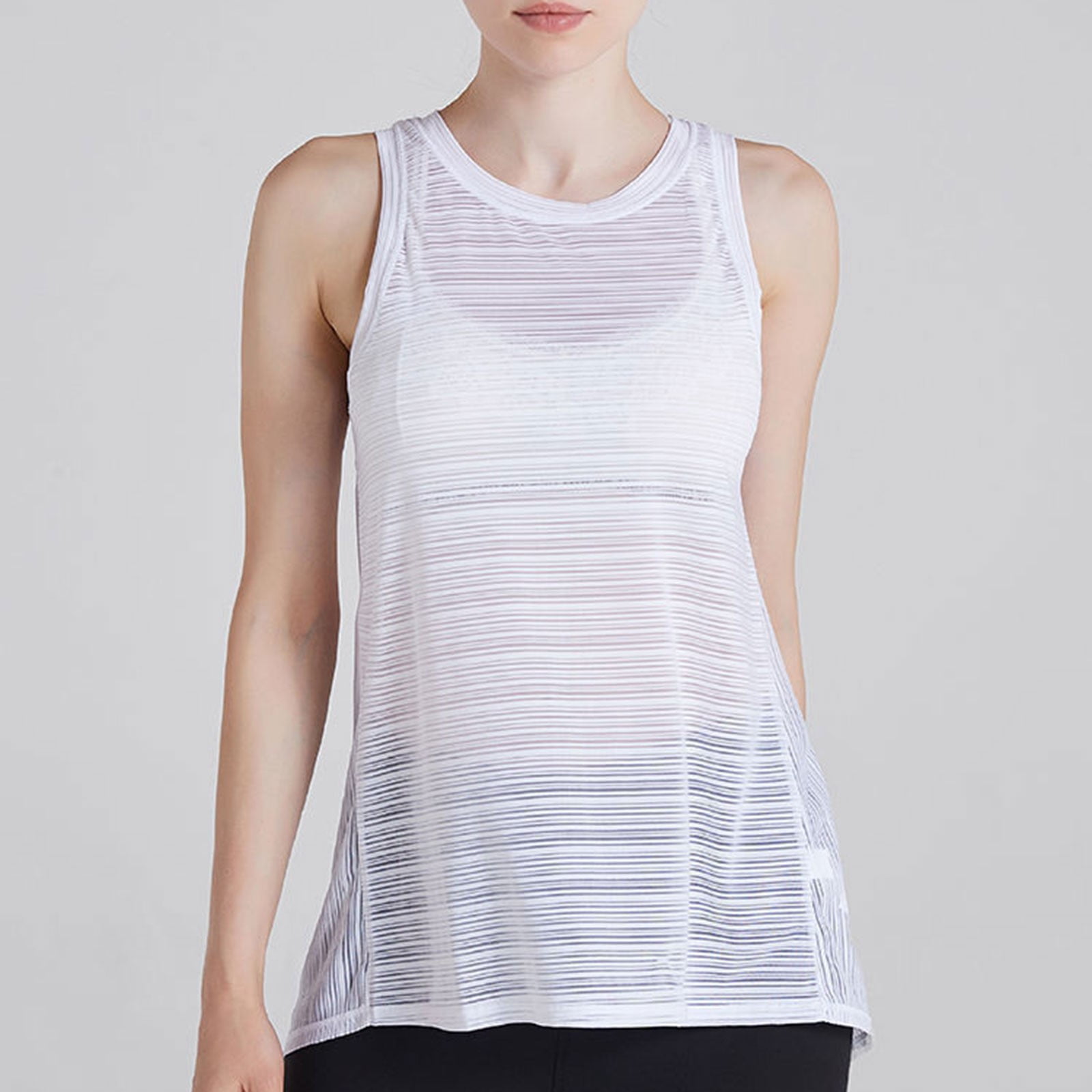 Felirenzacia Women Tank Top, Sexy Mesh Sheer Long Flowy Loose ...