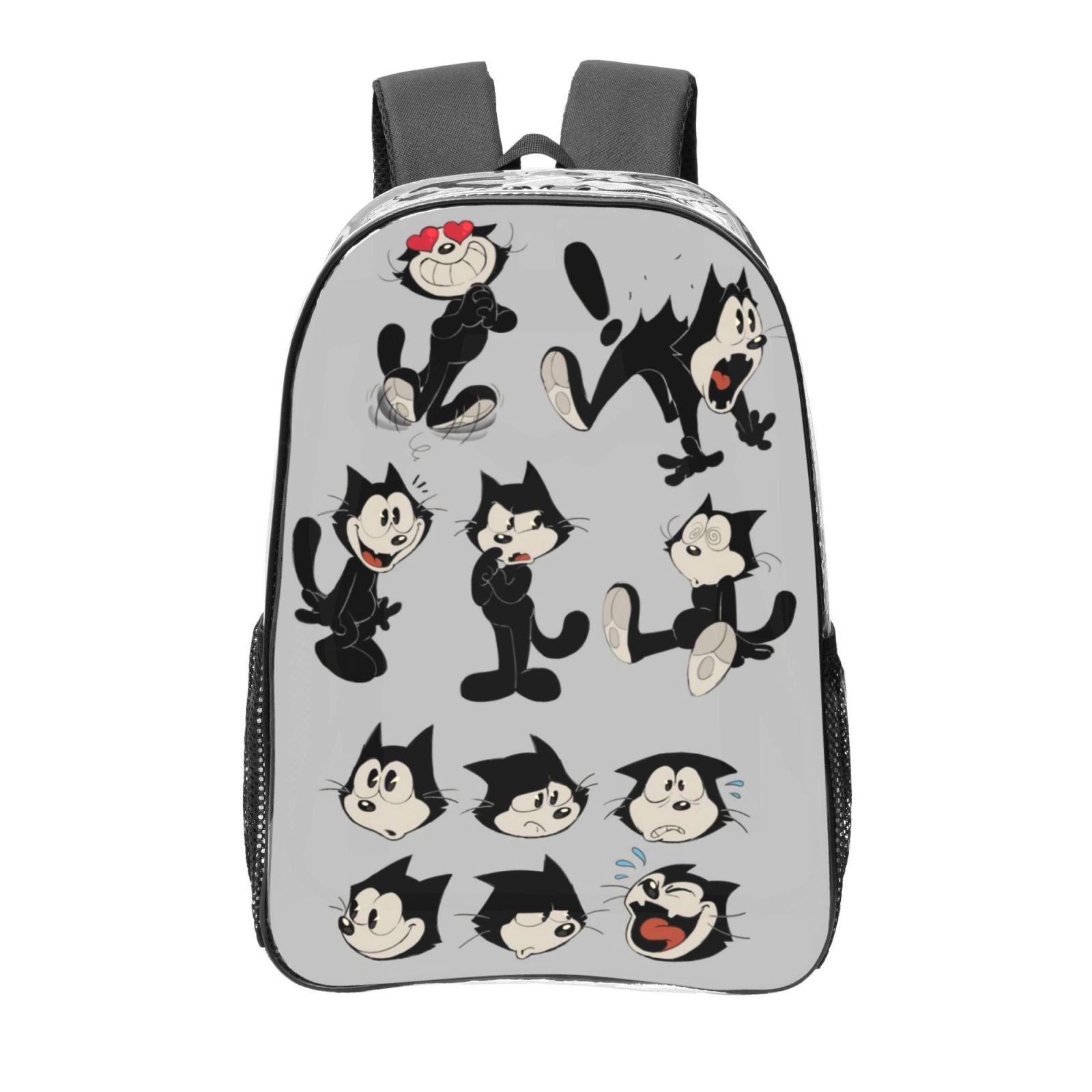 Felix The Cat Clear Backpack 16 Inch Large Capacity PVC Transparent ...