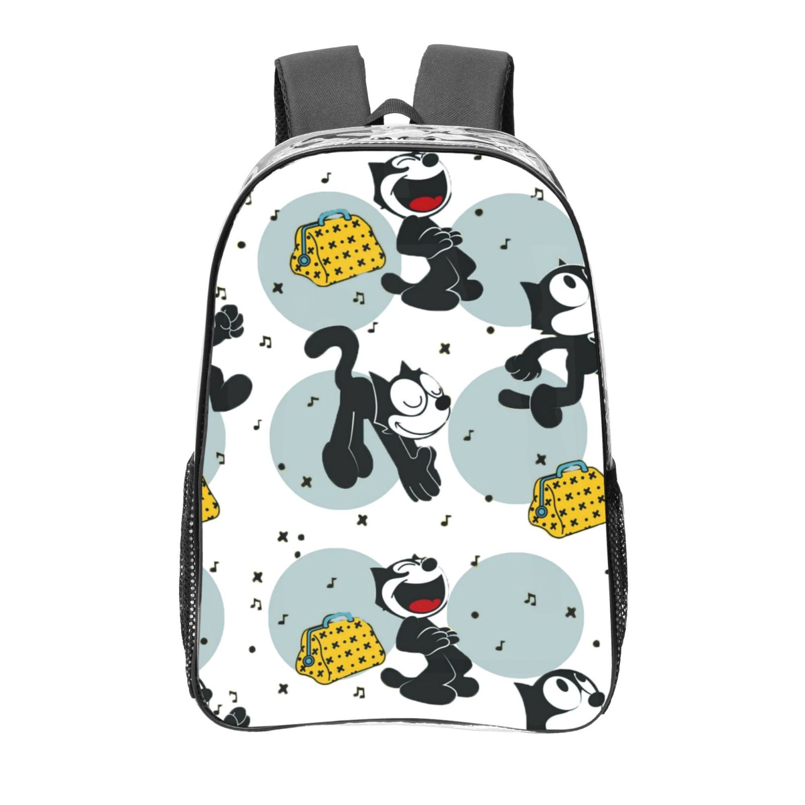 Felix The Cat Clear Backpack 16 Inch Large Capacity PVC Transparent ...