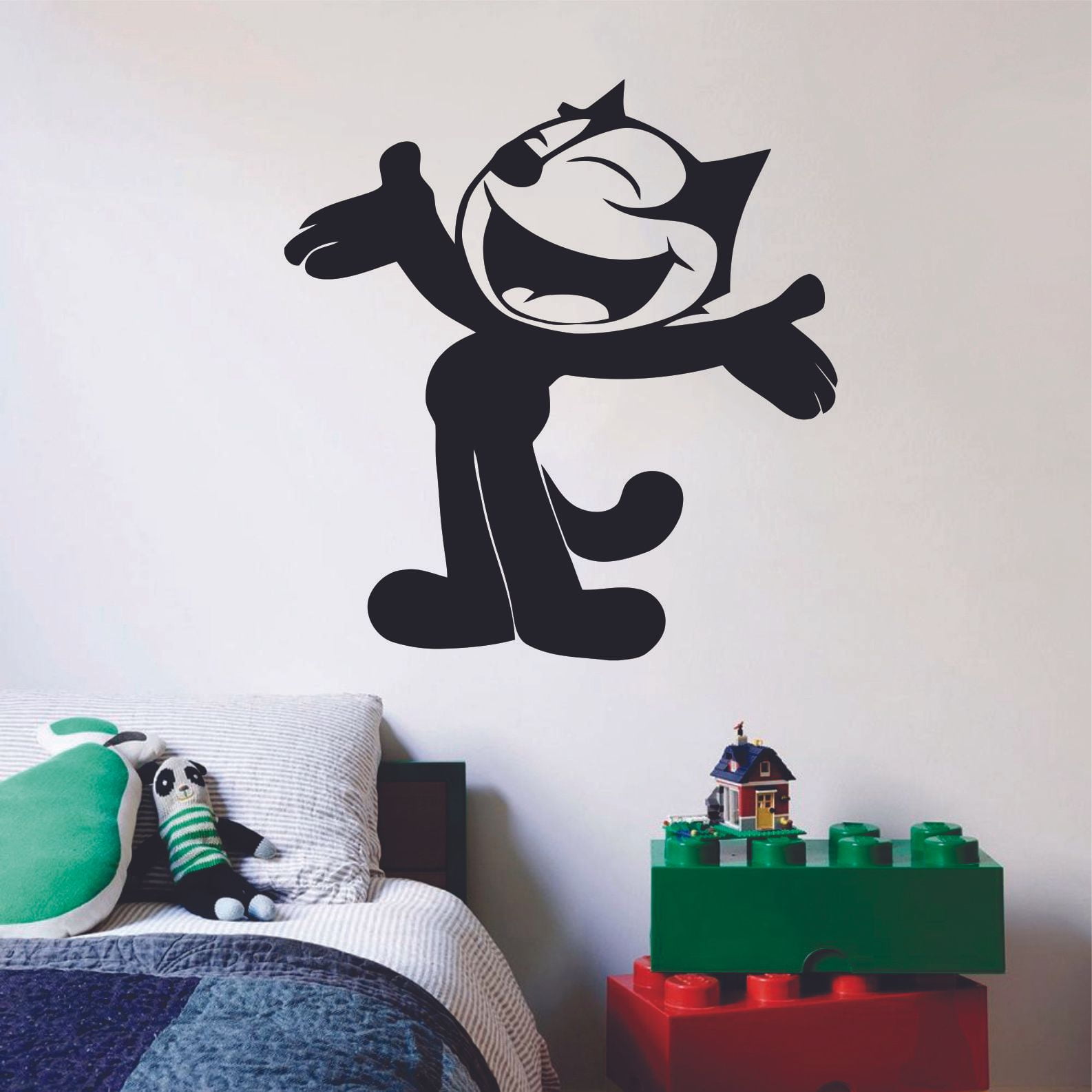 Felix The Cat Happy Children Cartoon Character Wall Sticker Art Decal ...