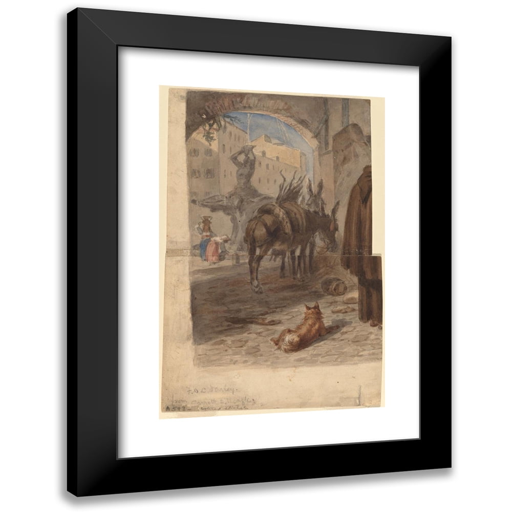 Felix Octavius Carr Darley 11x14 Black Modern Framed Museum Art Print ...