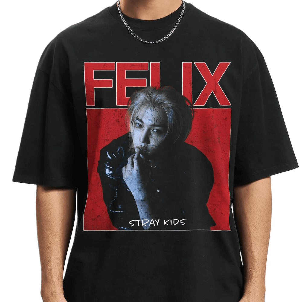 Felix Stray Graphic Shirt, Felix Kpop Bootleg Shirt, Felix Retro T ...