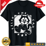 Felix THE CAT Cute Funny Cartoon Man Woman T Shirt Full Size S-5XL ...