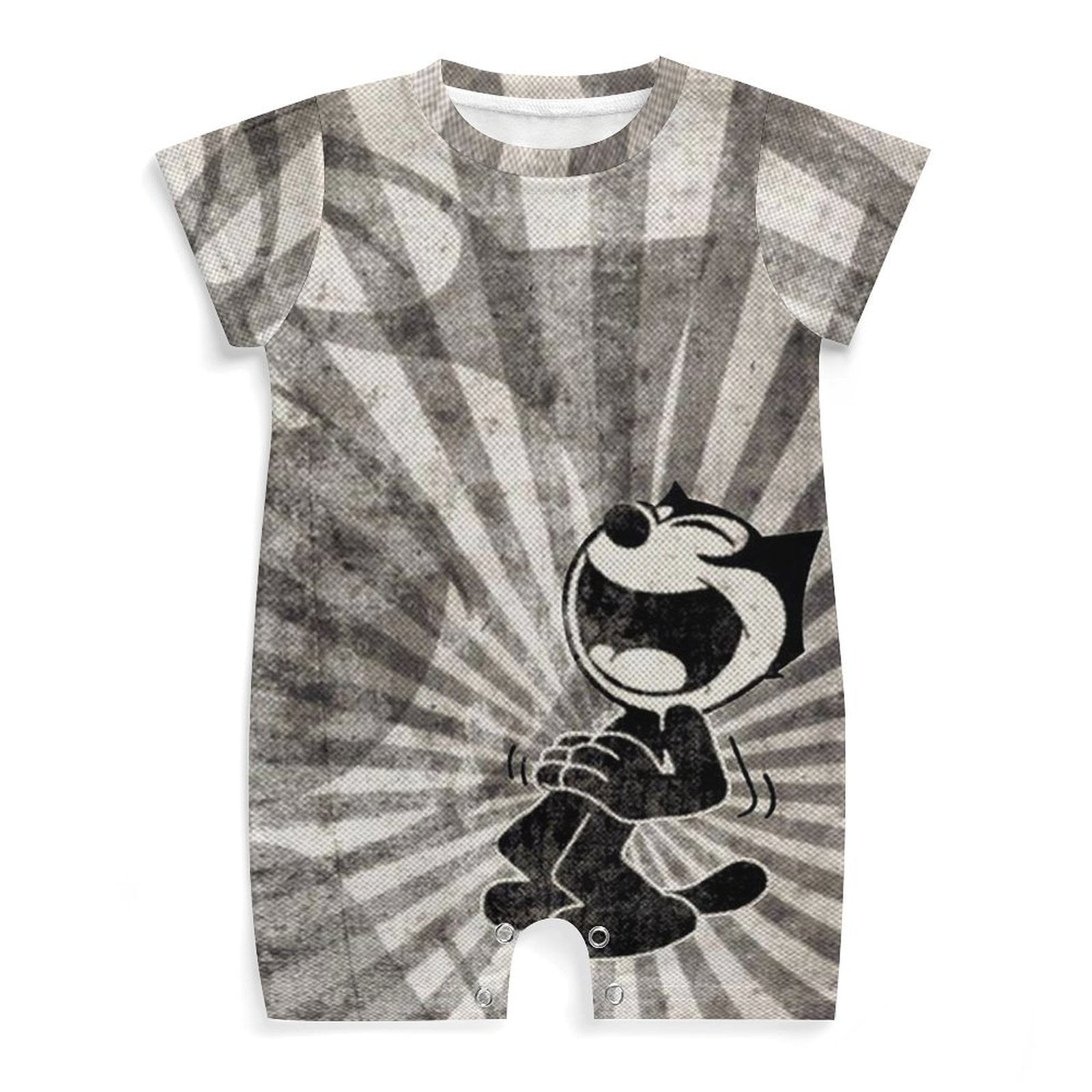 Felix The Cat Baby Boy Girl Short Sleeve Romper Clothing Set Print ...