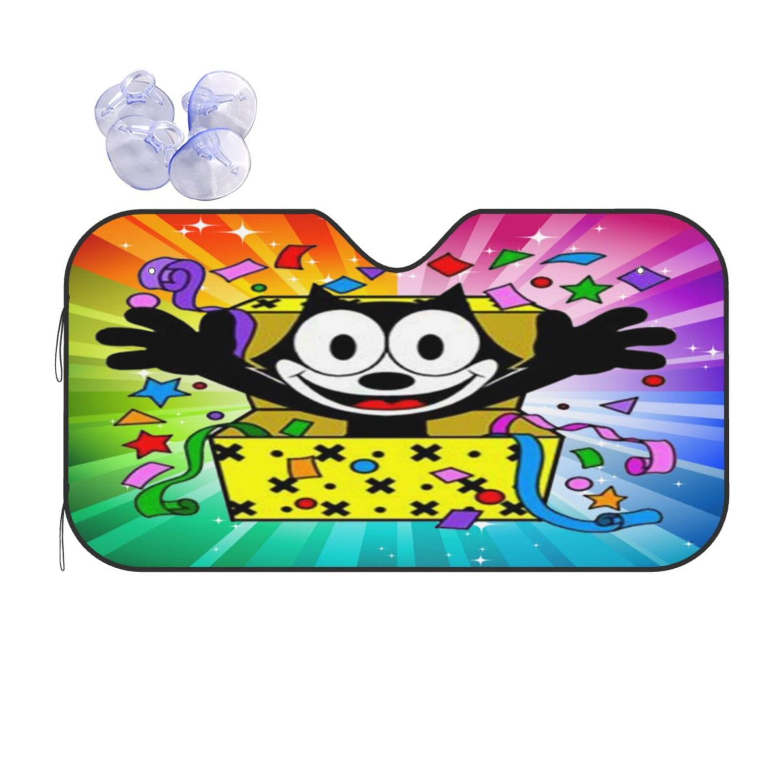 Felix The Cat Car Sunshade Front Windshield Sun Shade Hardened Sun ...