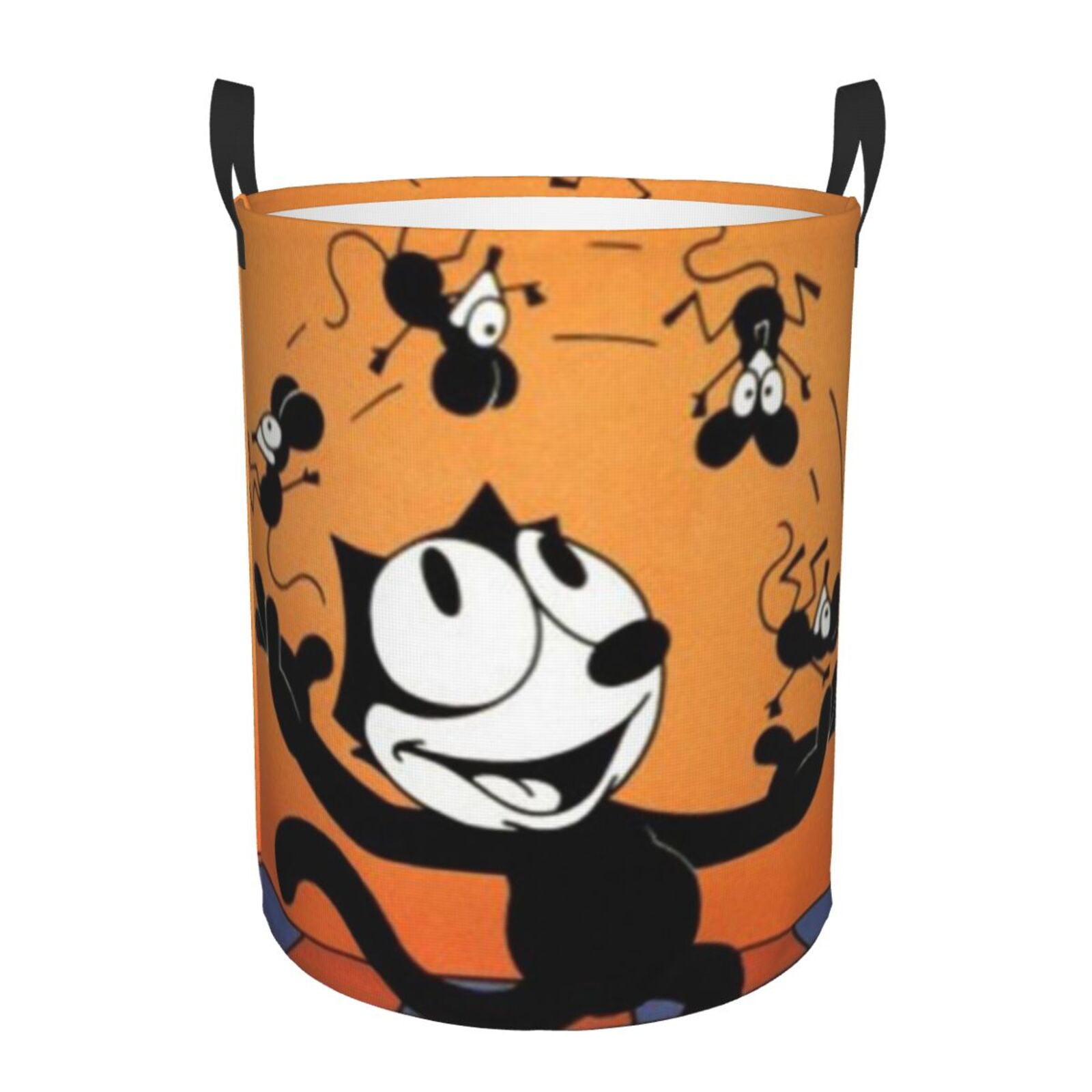 Felix The Cat Circular Hamper With Handle Storage Basket Circular ...