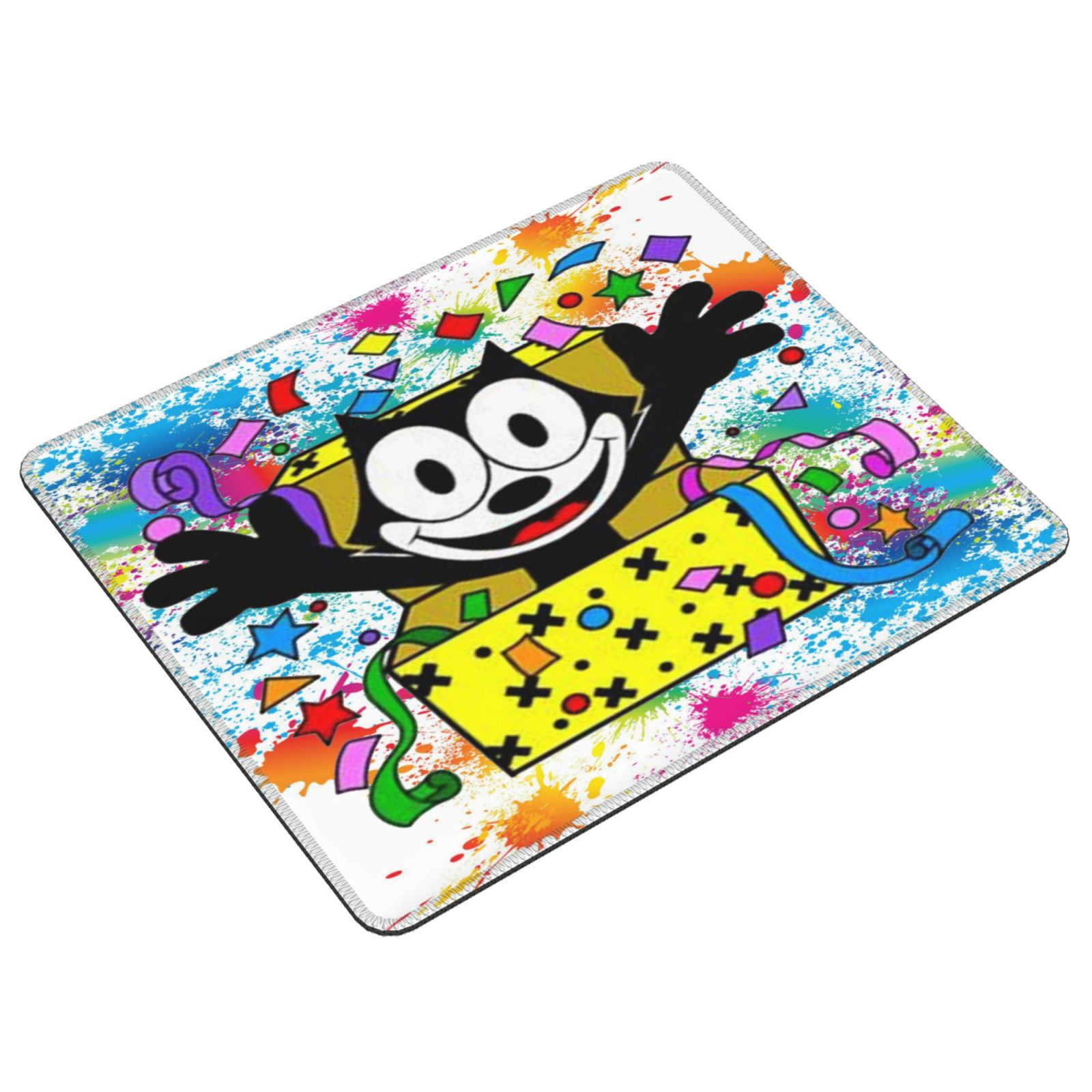 Felix The Cat Computer Mouse Mat with Anti-Slip Rubber Base Anti-Fray ...