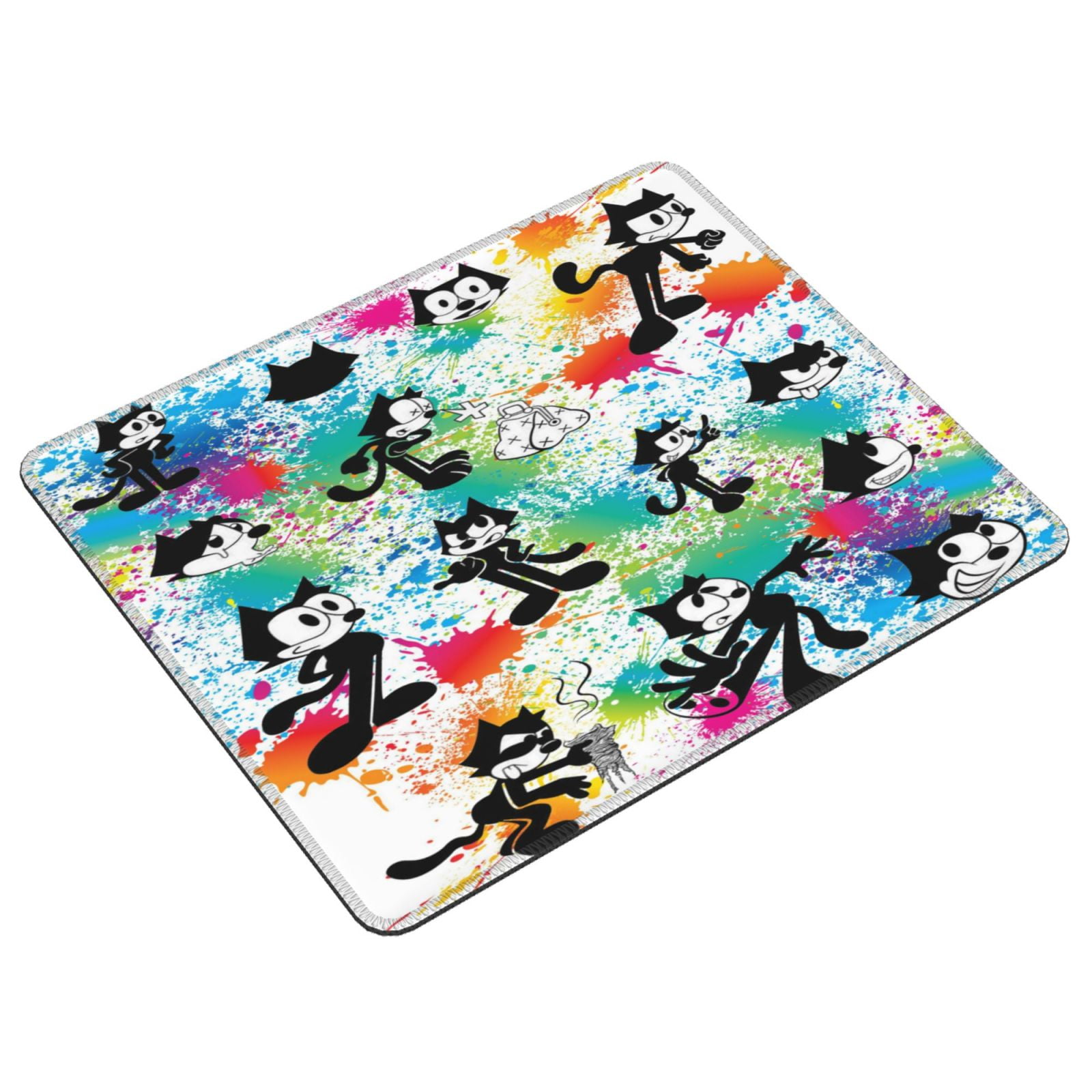Felix The Cat Computer Mouse Mat with Anti-Slip Rubber Base Anti-Fray ...
