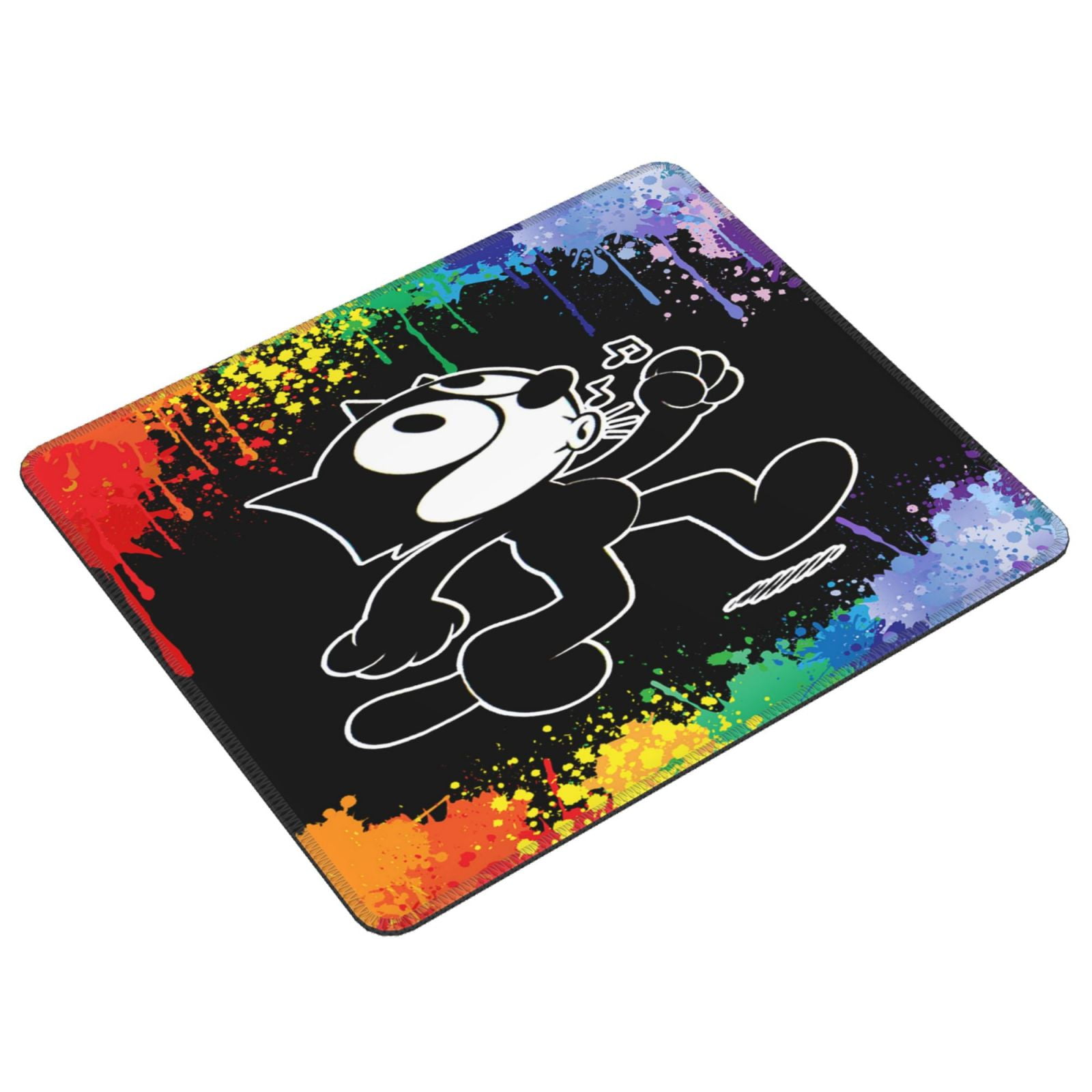 Felix The Cat Computer Mouse Mat with Anti-Slip Rubber Base Anti-Fray ...