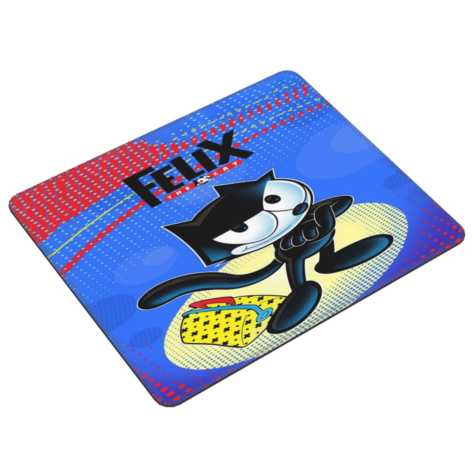 Felix The Cat Computer Mouse Mat with Anti-Slip Rubber Base Anti-Fray ...