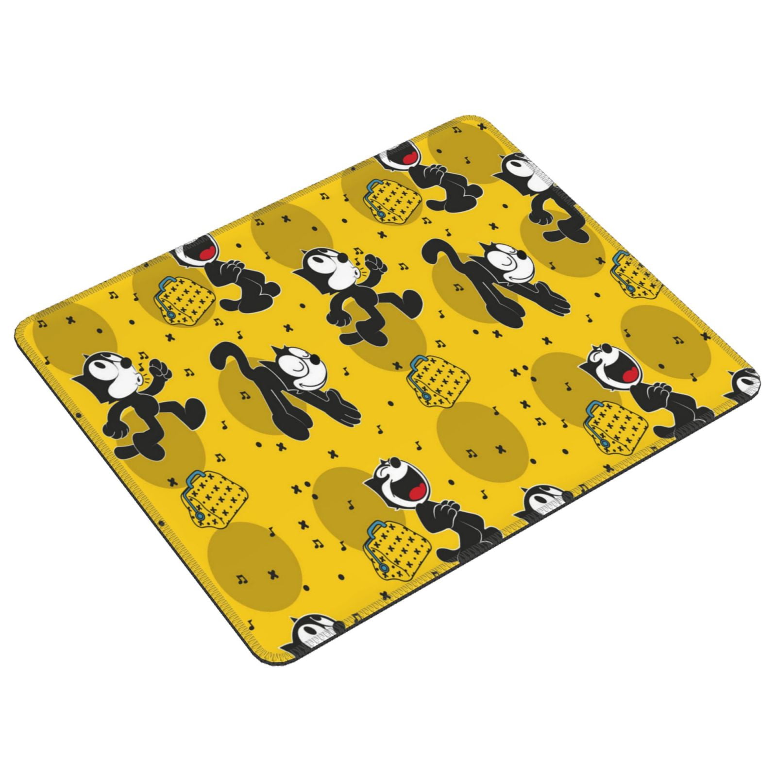 Felix The Cat Computer Mouse Mat with Anti-Slip Rubber Base Anti-Fray ...
