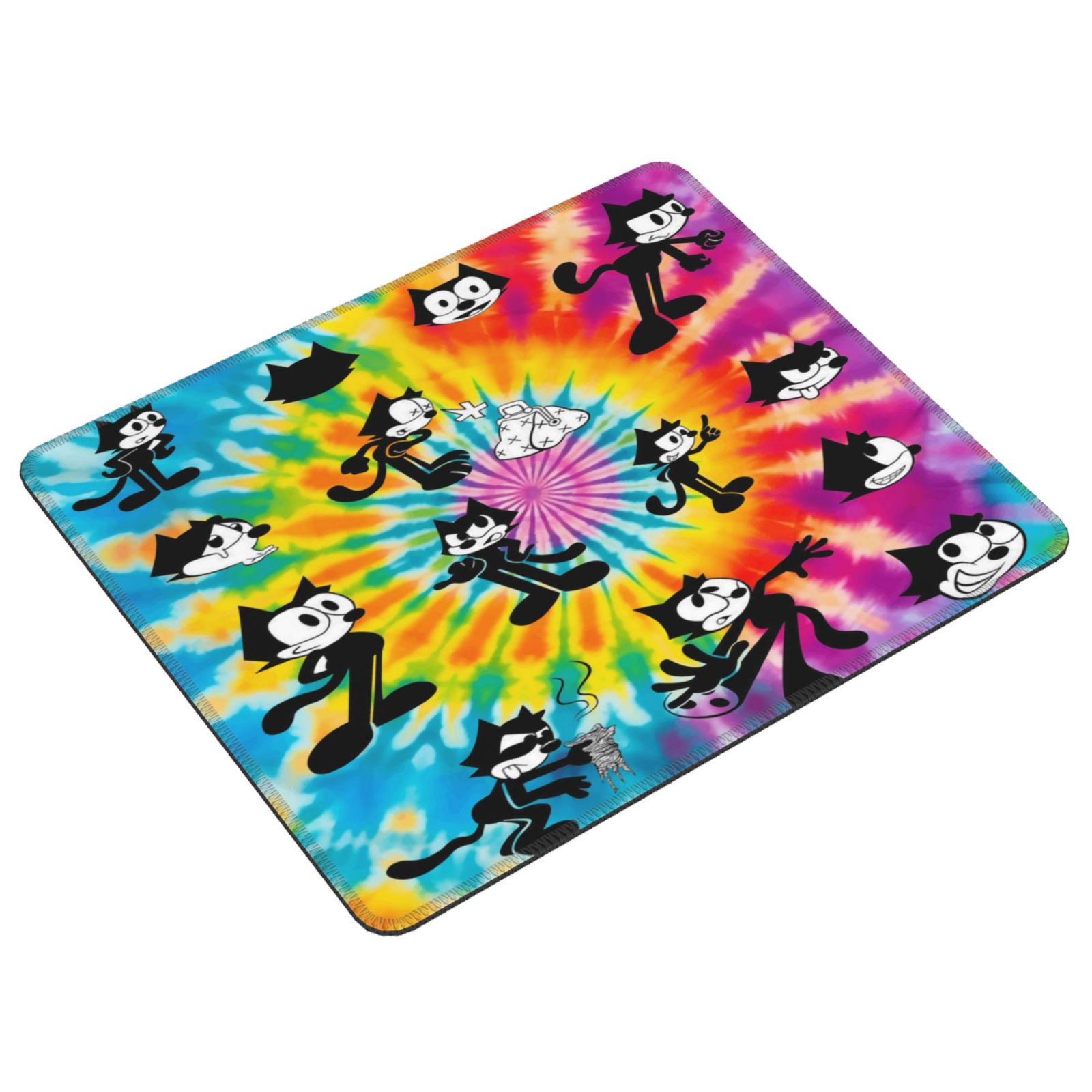 Felix The Cat Computer Mouse Mat with Anti-Slip Rubber Base Anti-Fray ...