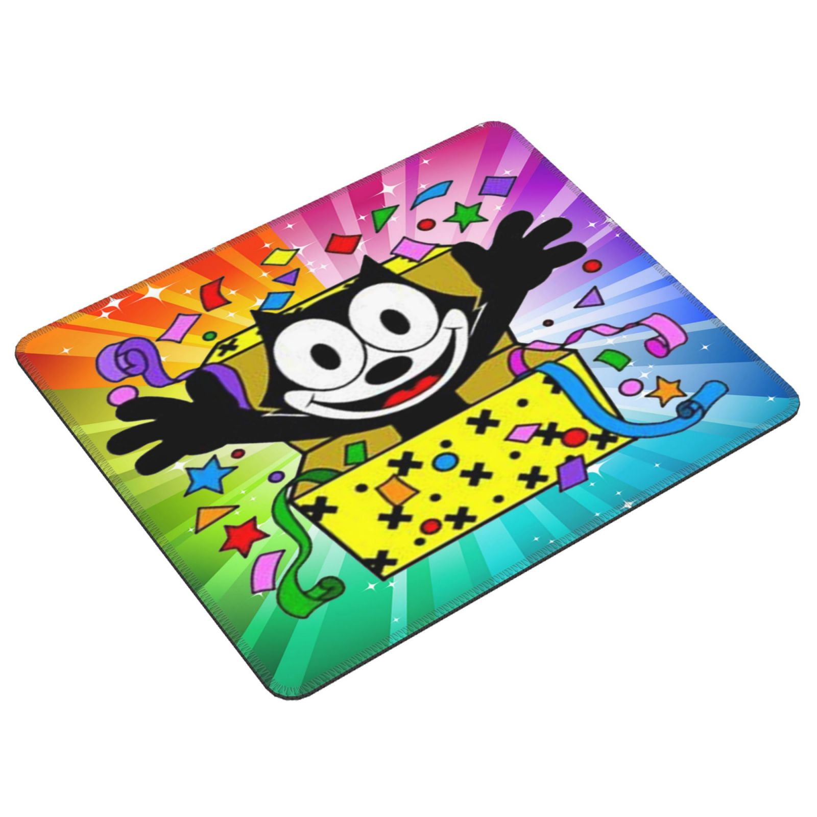 Felix The Cat Computer Mouse Mat with Anti-Slip Rubber Base Anti-Fray ...