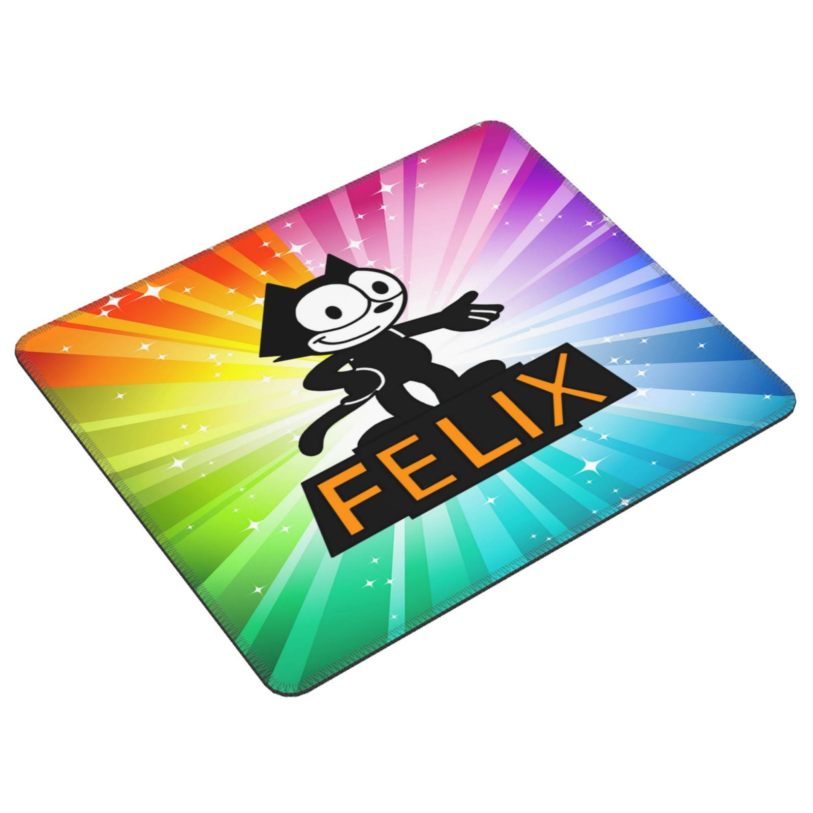 Felix The Cat Computer Mouse Mat with Anti-Slip Rubber Base Anti-Fray ...