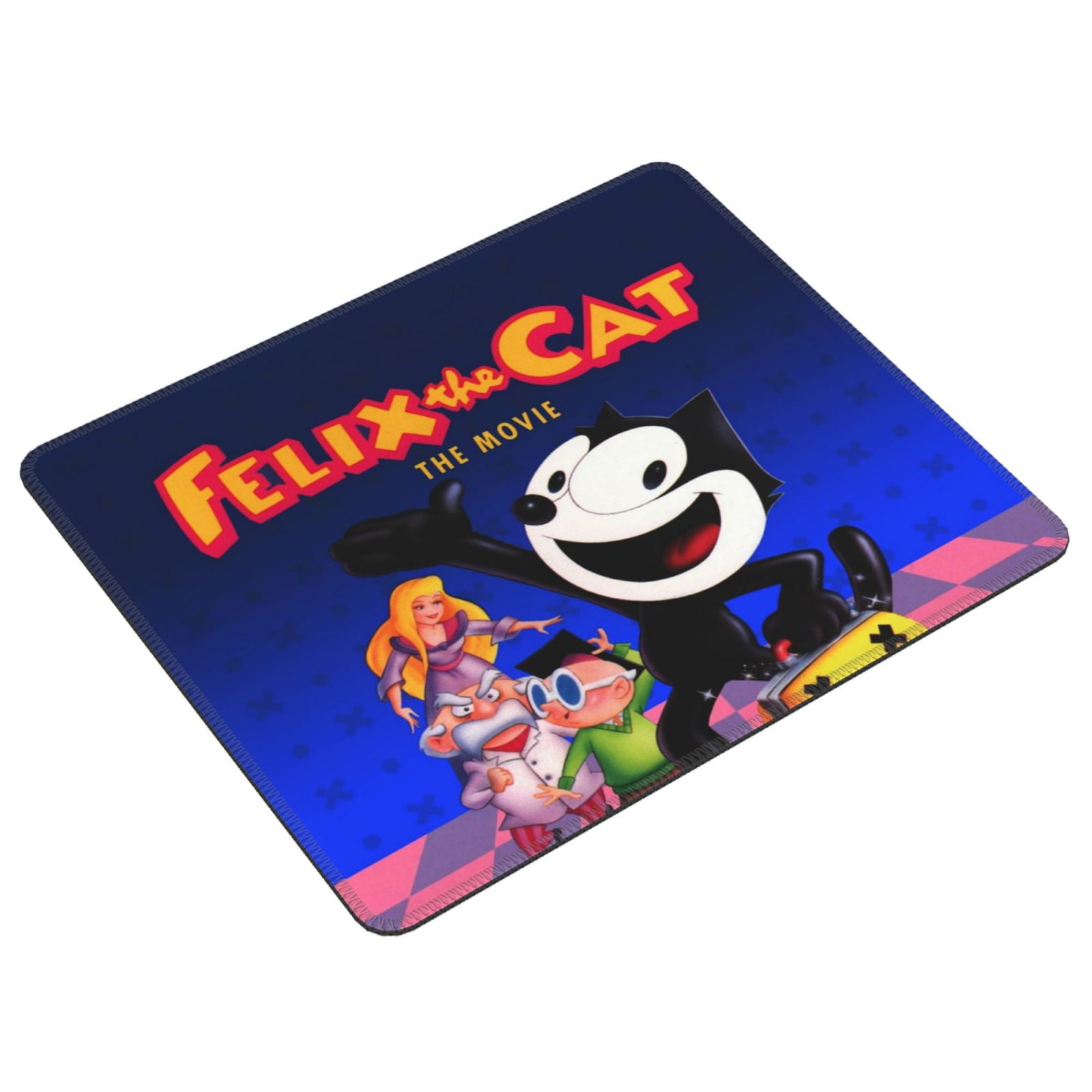 Felix The Cat Computer Mouse Mat with Anti-Slip Rubber Base Anti-Fray ...