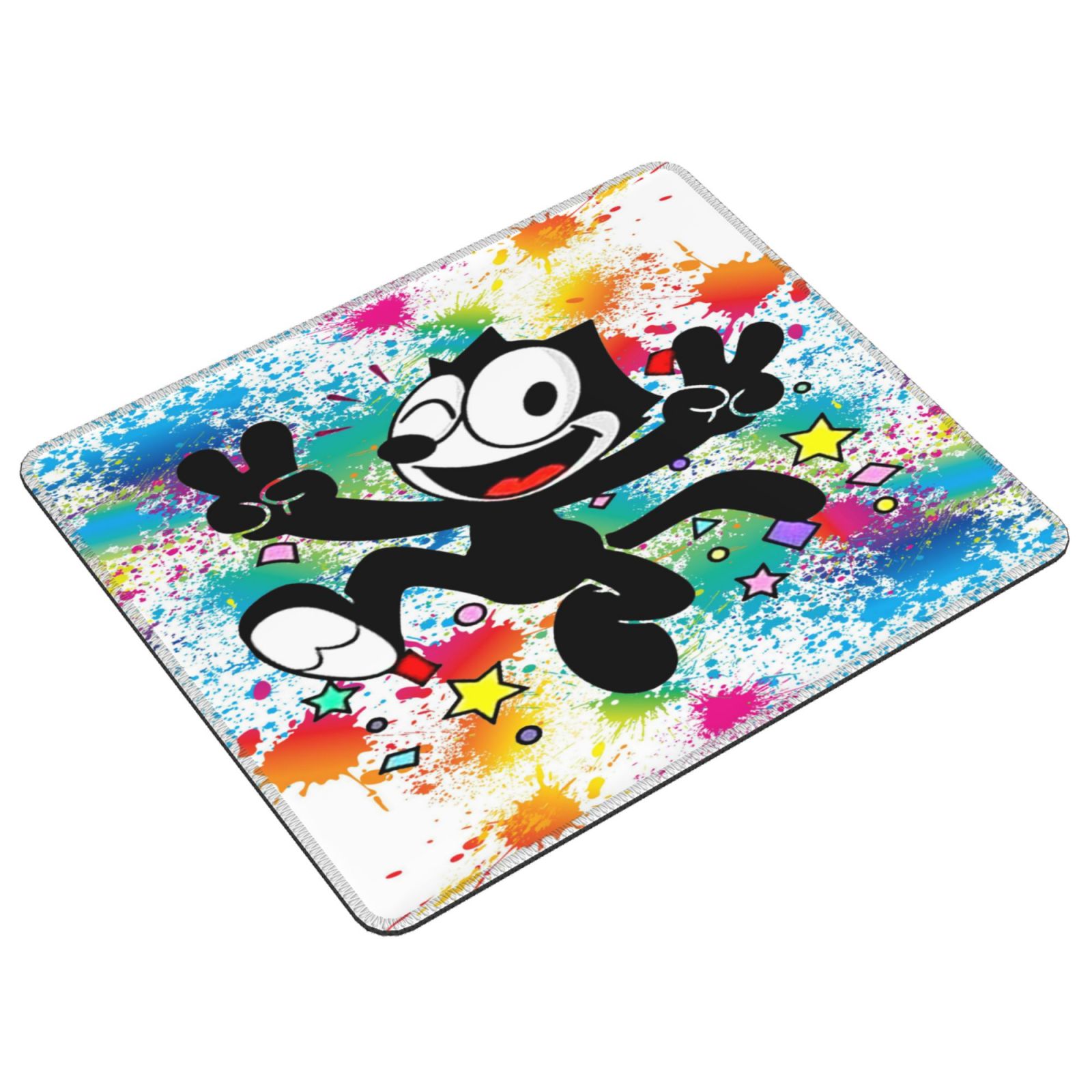 Felix The Cat Computer Mouse Mat with Anti-Slip Rubber Base Anti-Fray ...