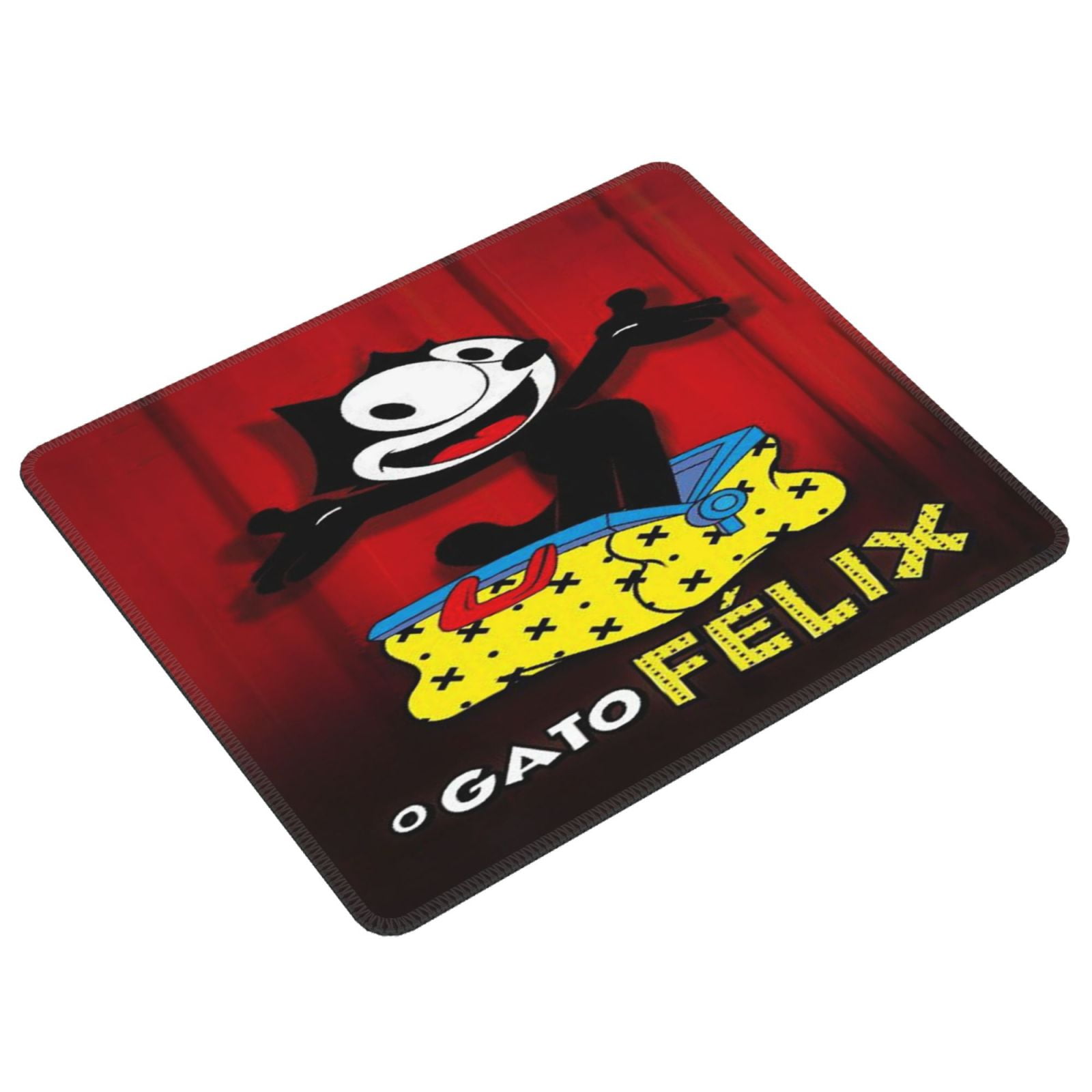 Felix The Cat Computer Mouse Mat with Anti-Slip Rubber Base Anti-Fray ...