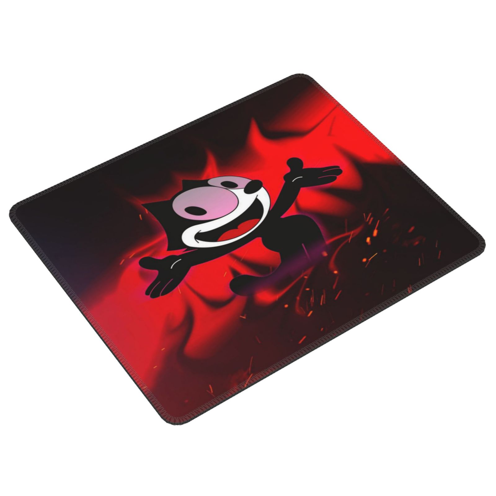 Felix The Cat Computer Mouse Mat with Anti-Slip Rubber Base Anti-Fray ...