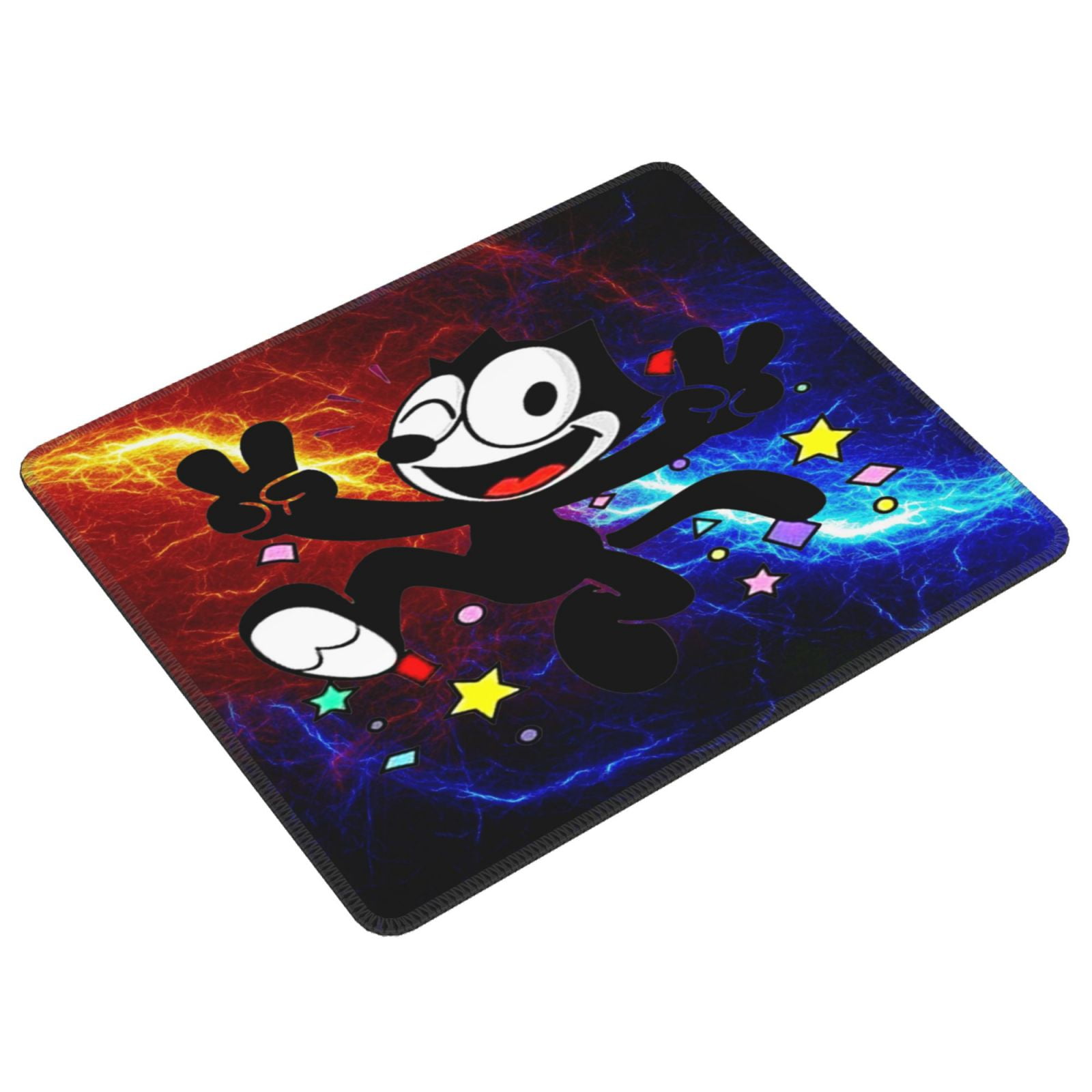 Felix The Cat Computer Mouse Mat with Anti-Slip Rubber Base Anti-Fray ...